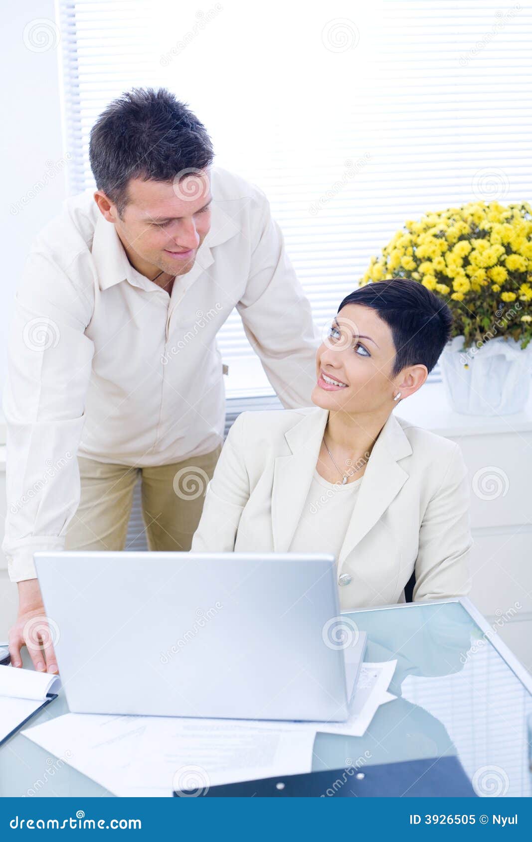 Associates stock image. Image of caucasian, laptop, meeting - 3926505