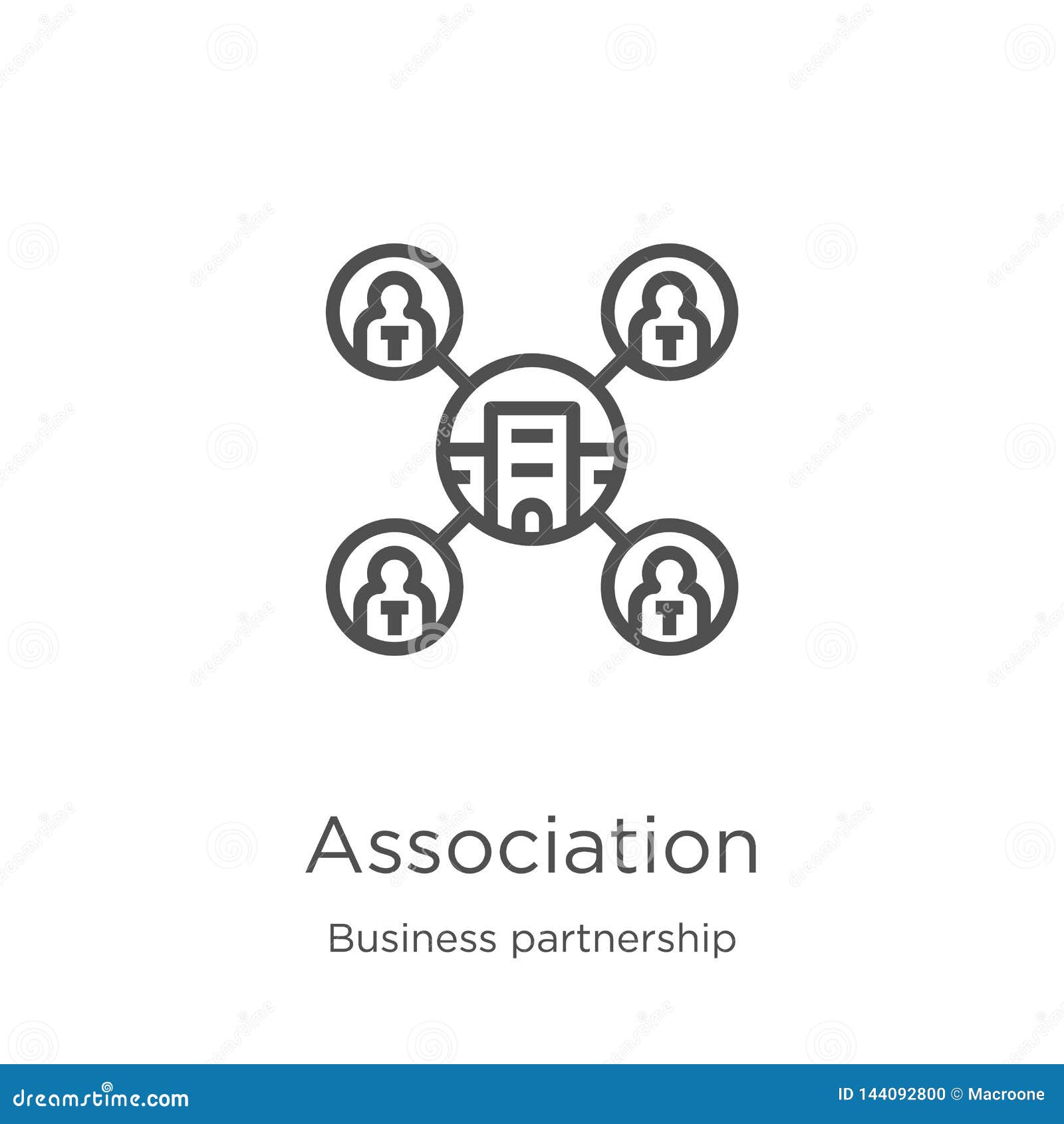 Association Icon Vector from Business Partnership Collection. Thin Line ...