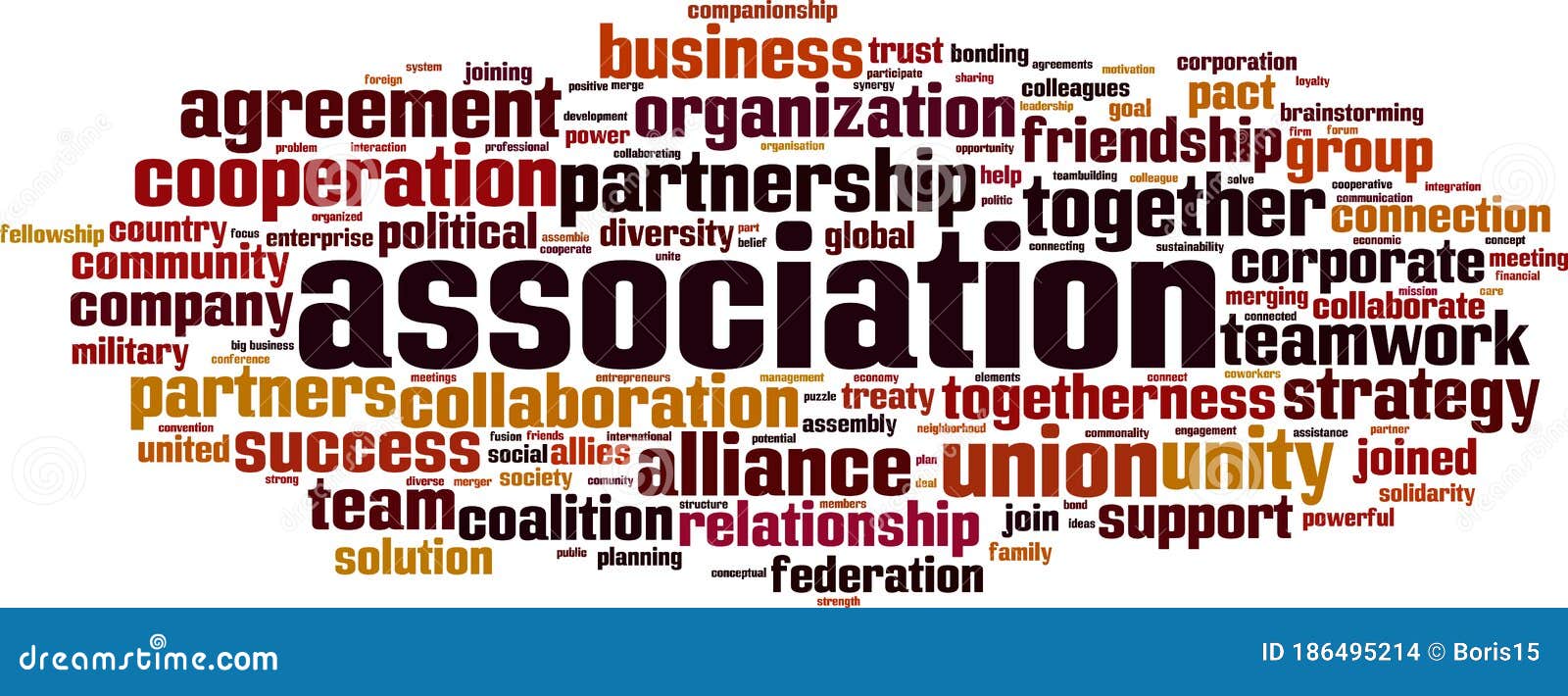 Association Word Connected People Arrows Group Club Organization Stock ...