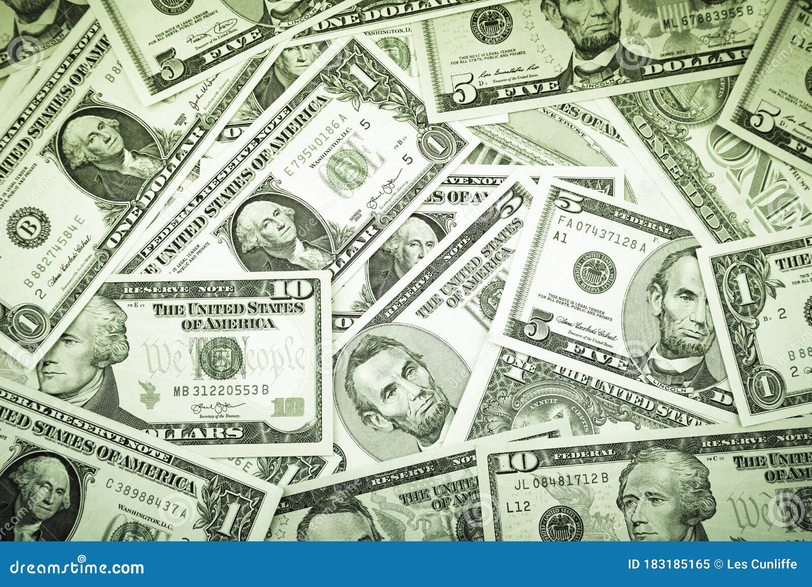 Assorted American Banknotes Stock Image - Image of dollars, cash: 183185165