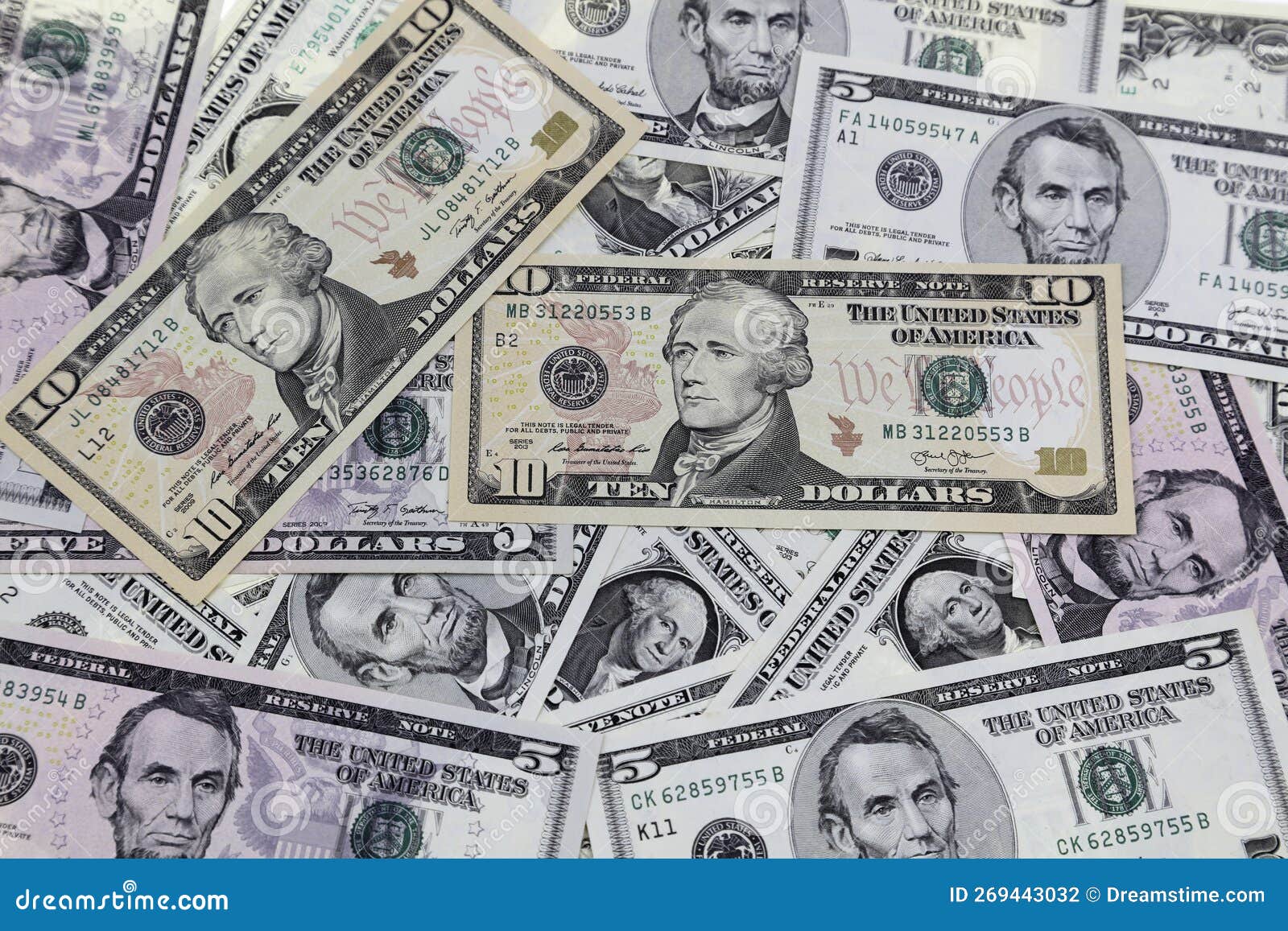 Assorted American Banknotes Stock Photo - Image of abundance, economy ...