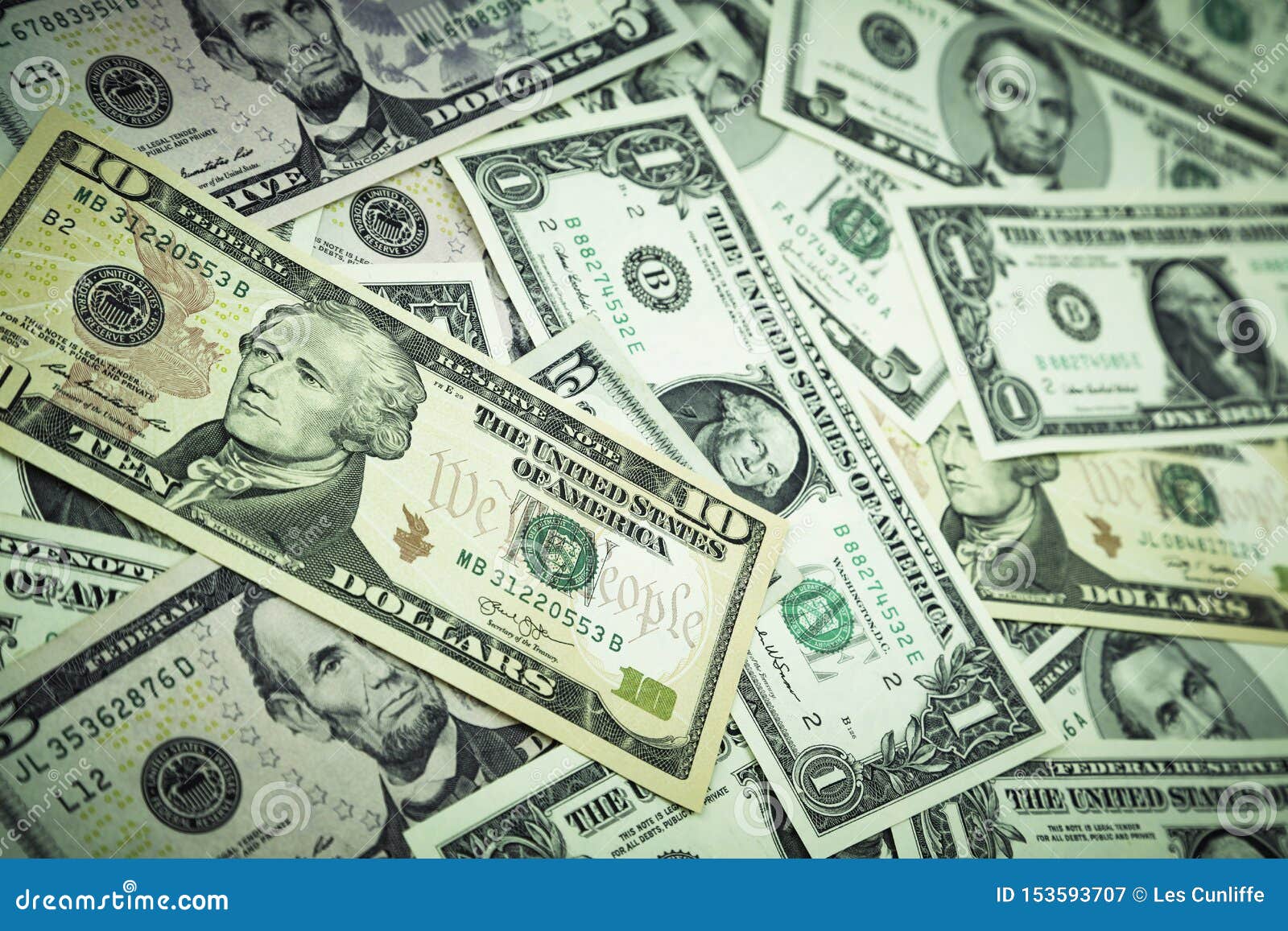 Assorted American Banknotes Stock Image - Image of investment, profit ...