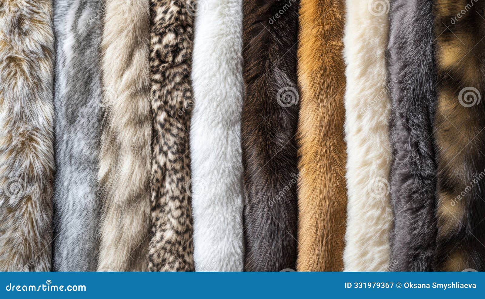 Assorted Animal Fur Textures - Natural Pattern Collection Stock Image ...