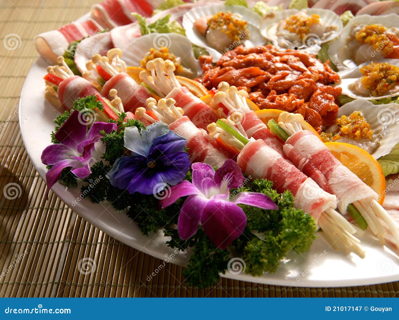 Assorted appetizer plate stock image. Image of wrap, bacon - 21017147