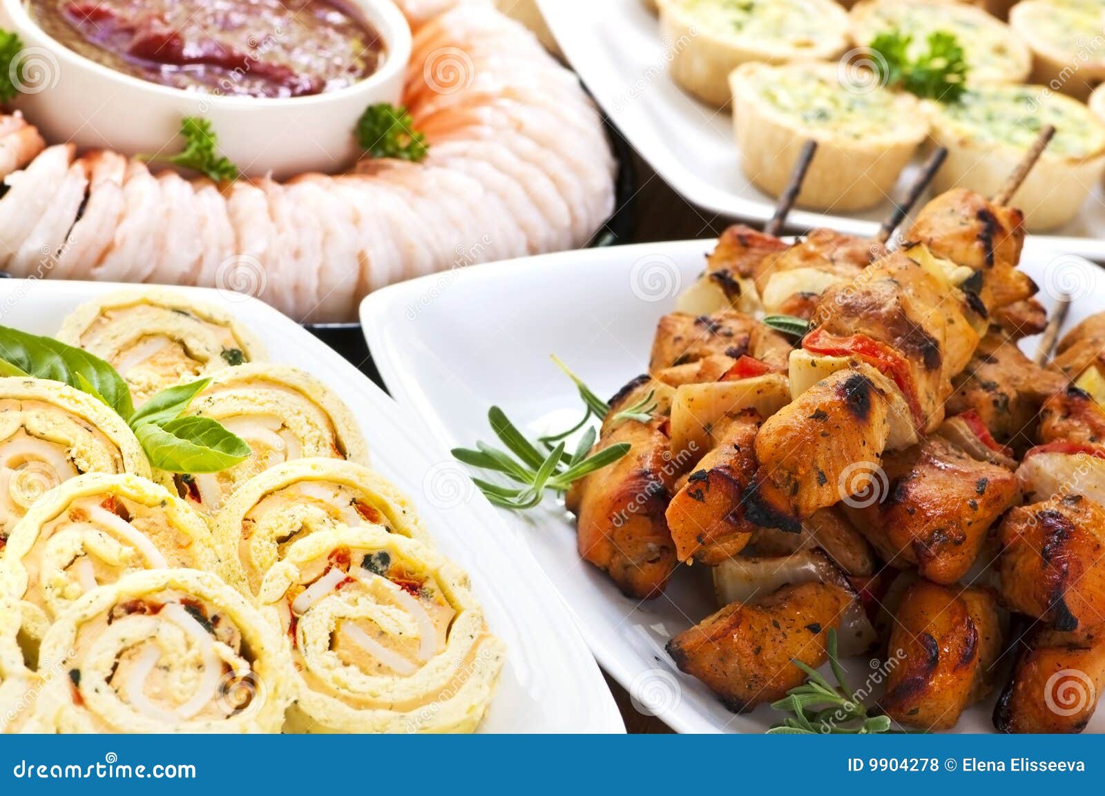 Assorted appetizers stock photo. Image of delicacy, oeuvre - 9904278