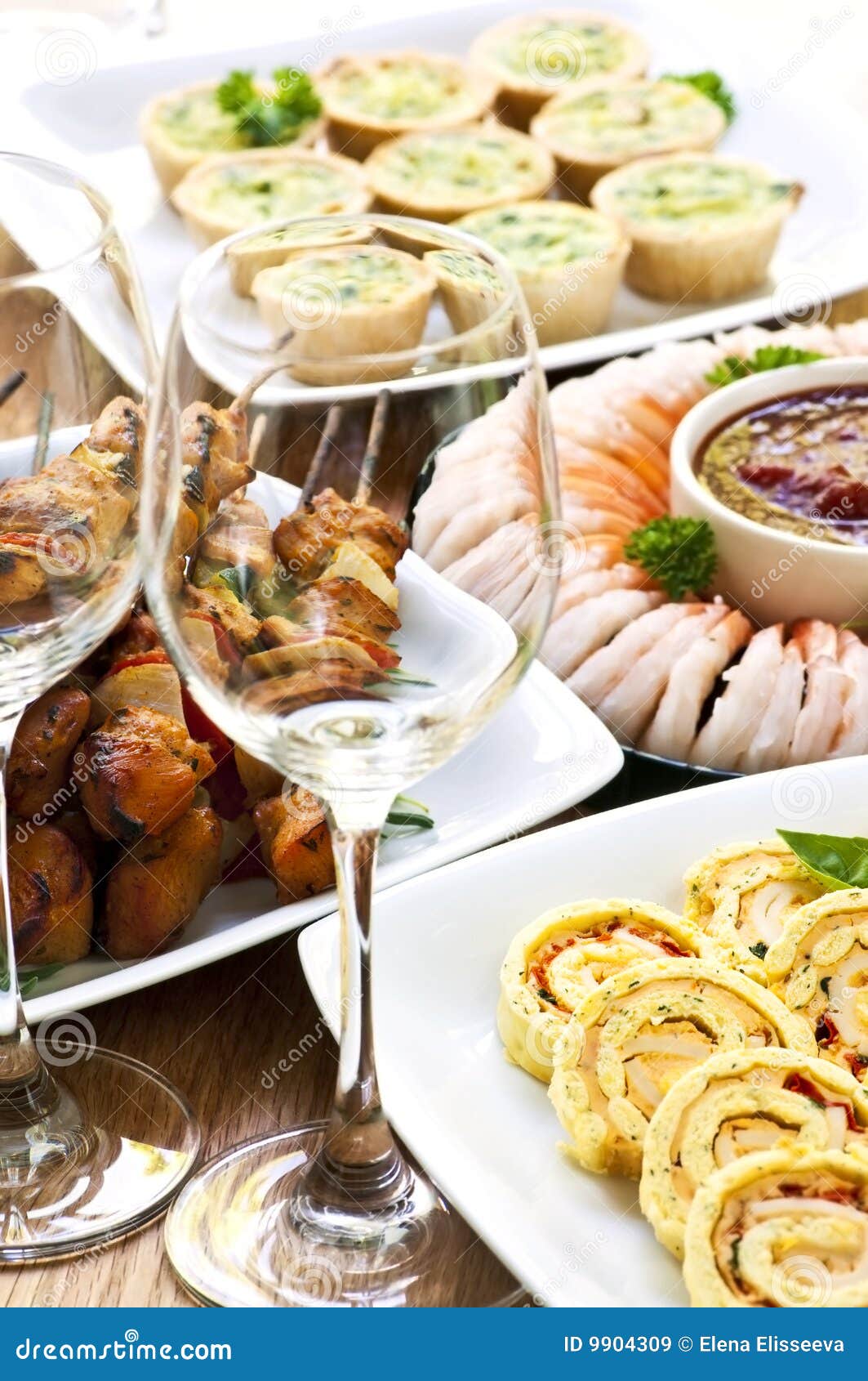 Assorted appetizers stock image. Image of meat, entertain - 9904309