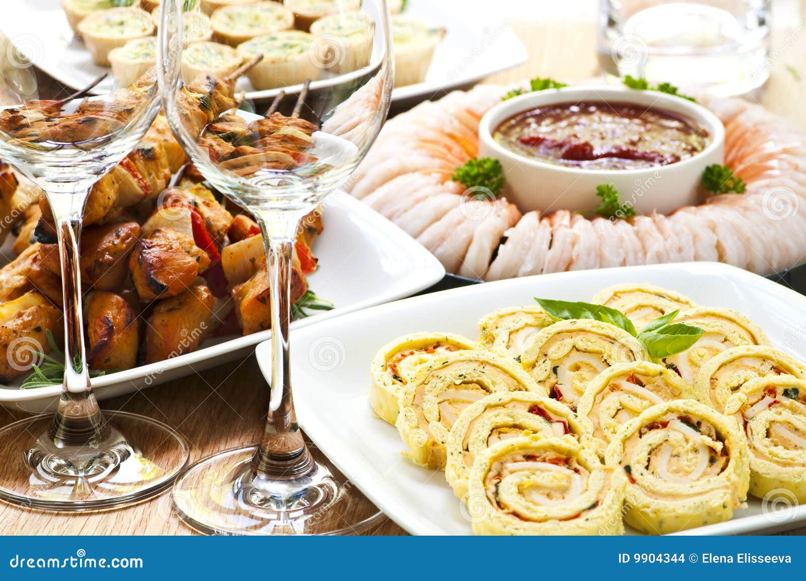 Assorted appetizers stock photo. Image of foods, morsels - 9904344