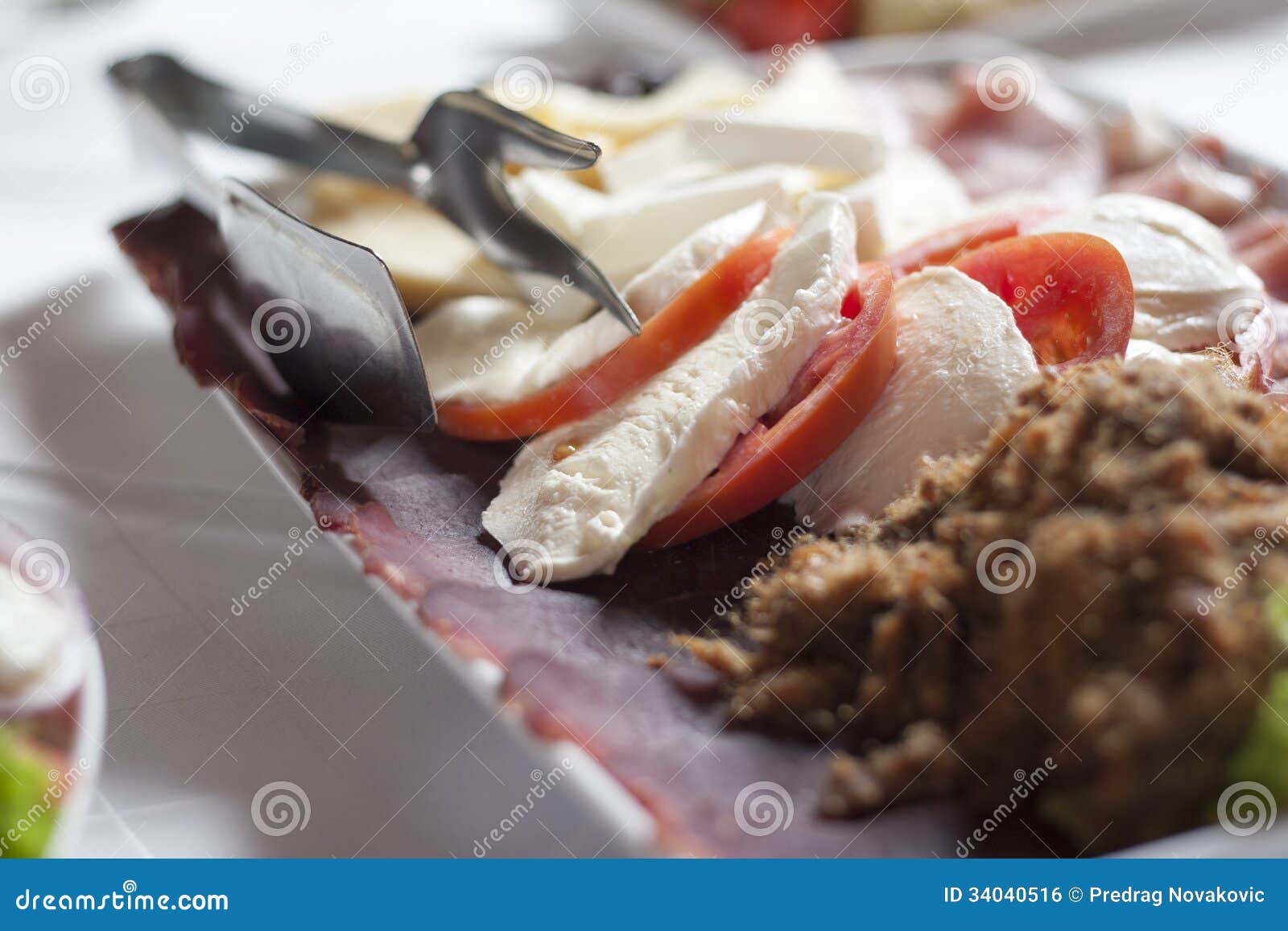 Assorted appetizers stock photo. Image of plate, gathering - 34040516