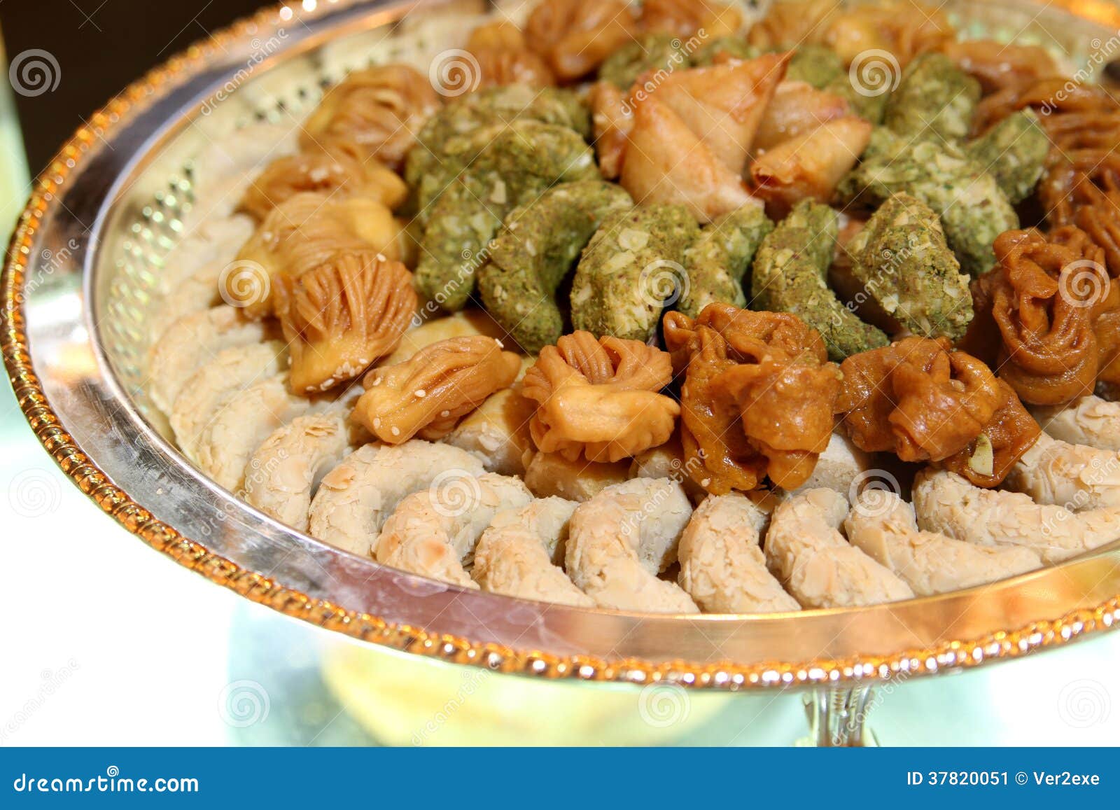 Assorted arabic sweets stock image. Image of baklawa - 37820051