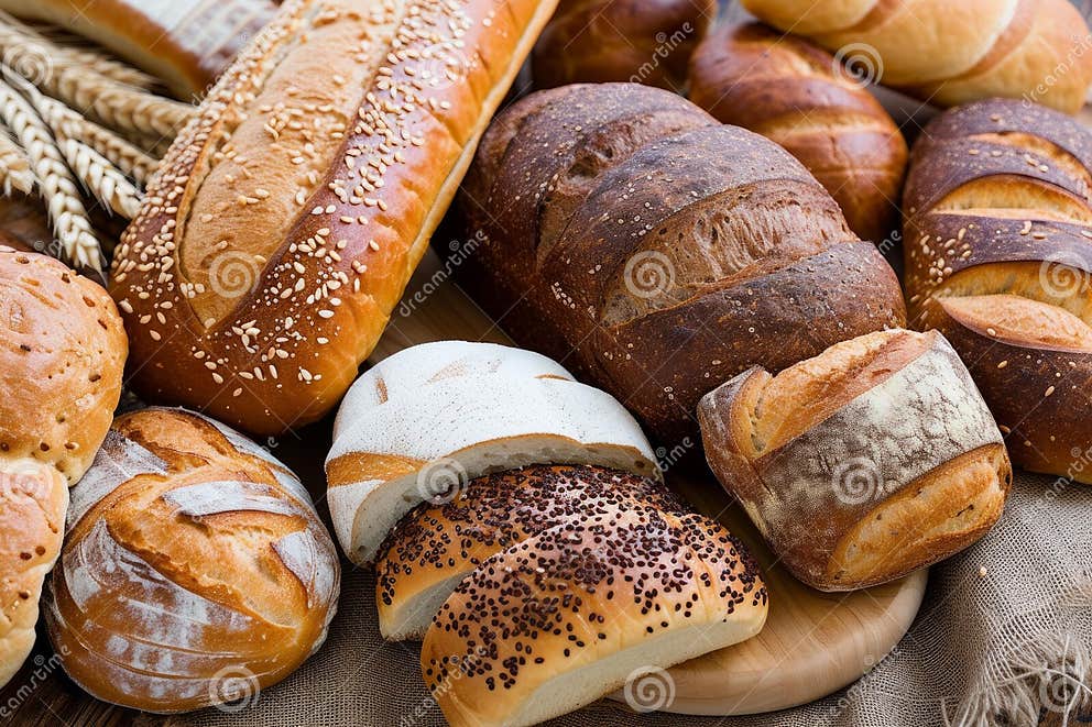 Assorted Artisan Bread Selection Stock Photo - Image of bakery, comfort ...