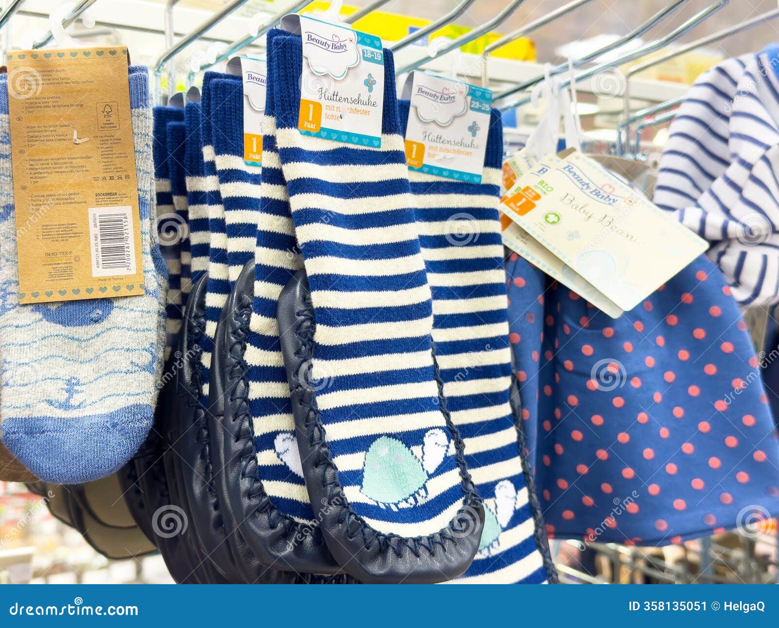 Assorted Baby Socks on Display in Retail Store Editorial Photo ...