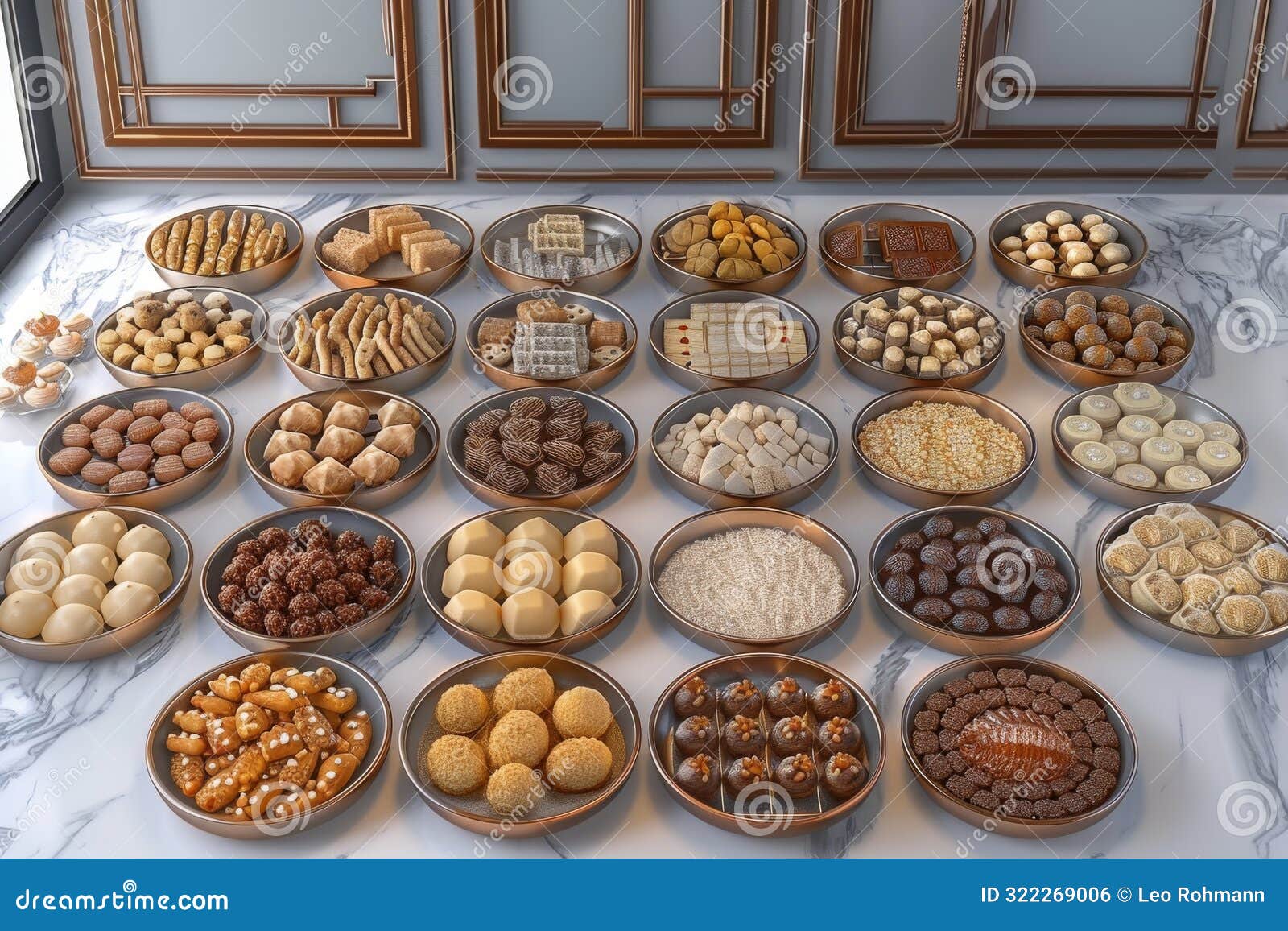 Assorted Baked Goods on a Display Table in a Cozy, Inviting Setting ...