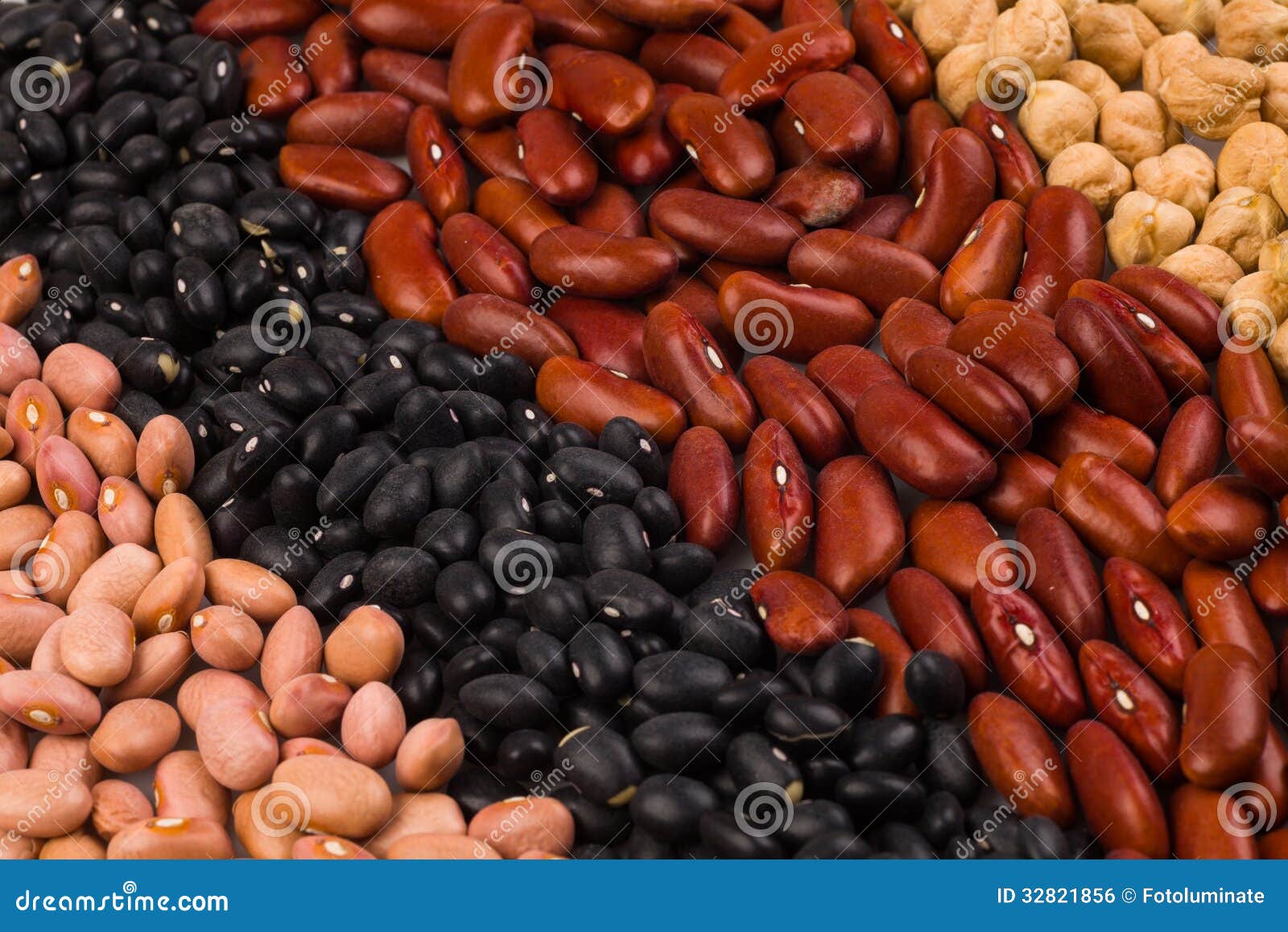 Assorted beans stock photo. Image of pink, earthly, meal - 32821856