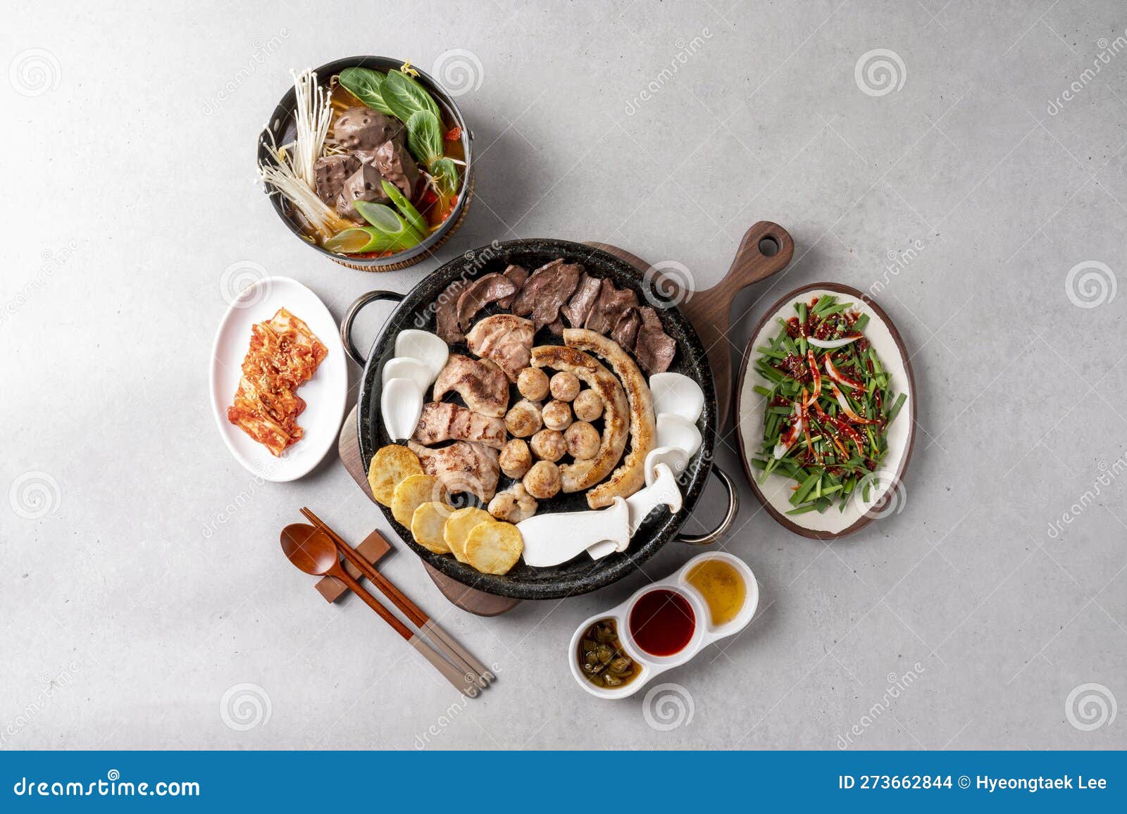 Assorted Beef Giblets Grilled Beef Intestines Stock Photo - Image of ...