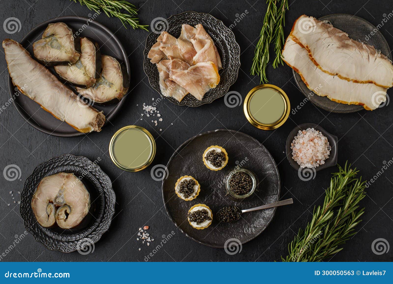Assorted Beluga Fish and Caviar Stock Image - Image of caviar, luxury ...