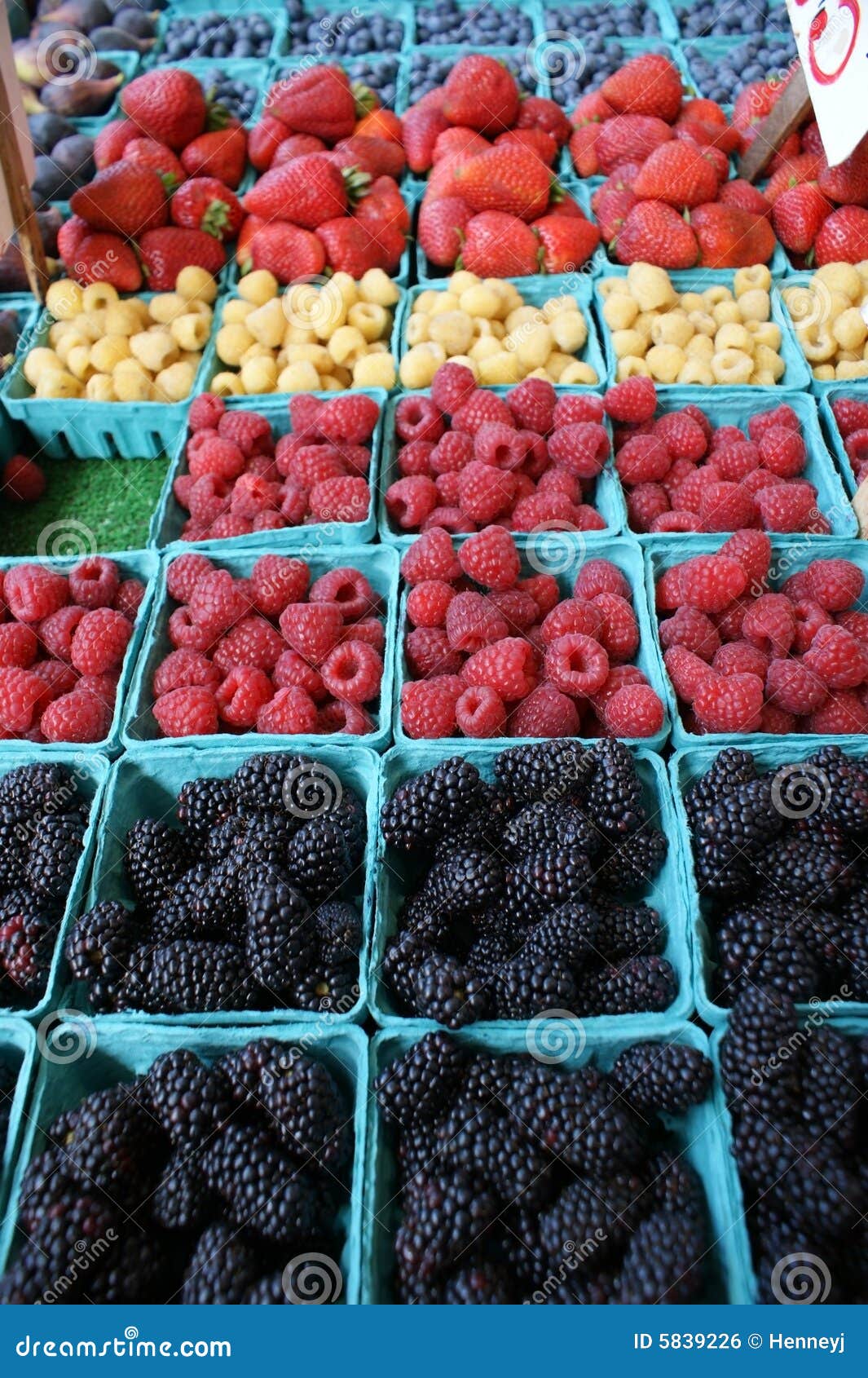 Assorted Berries stock photo. Image of fruit, black, grocer - 5839226