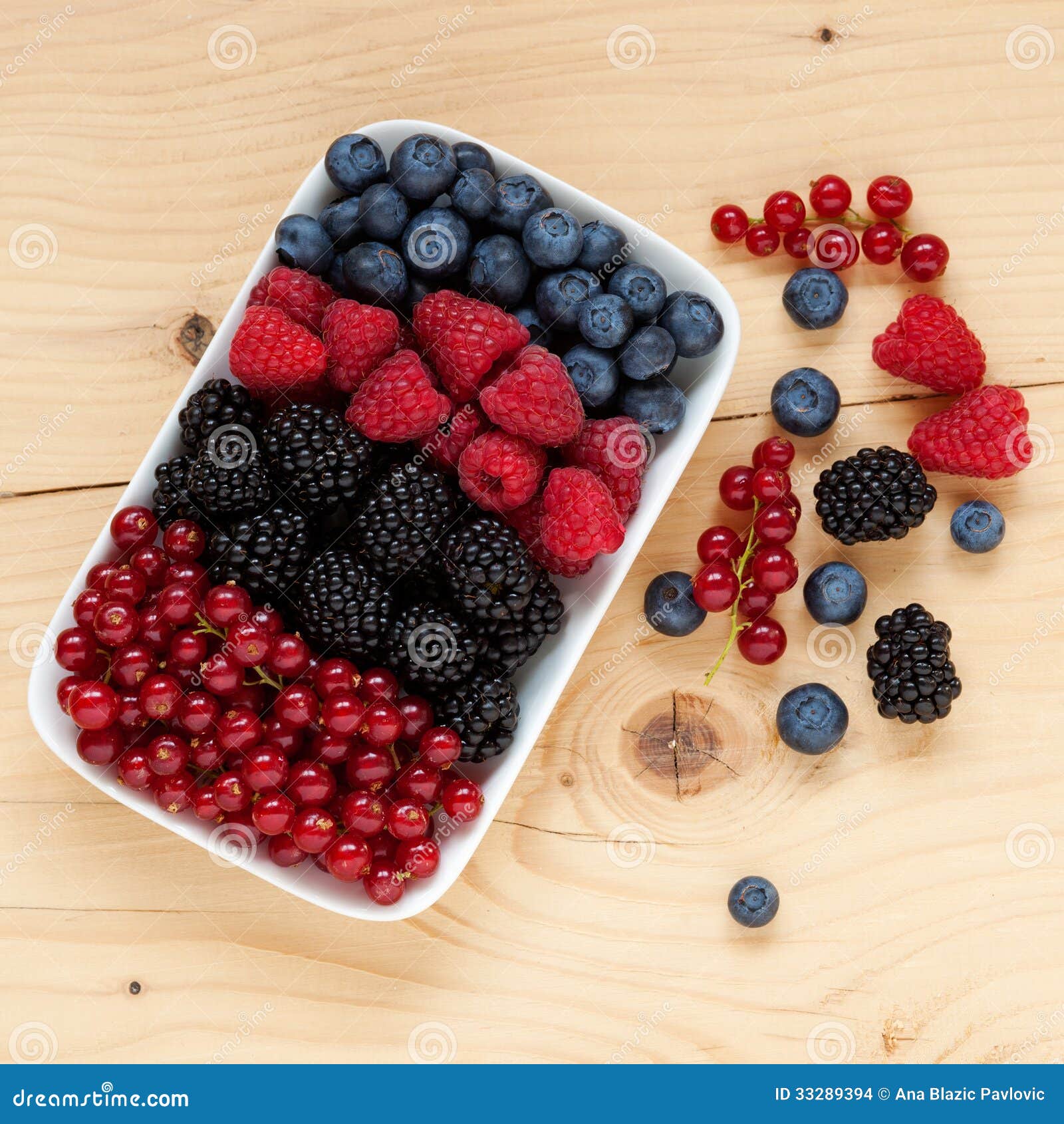 Assorted berries stock photo. Image of wood, currant - 33289394