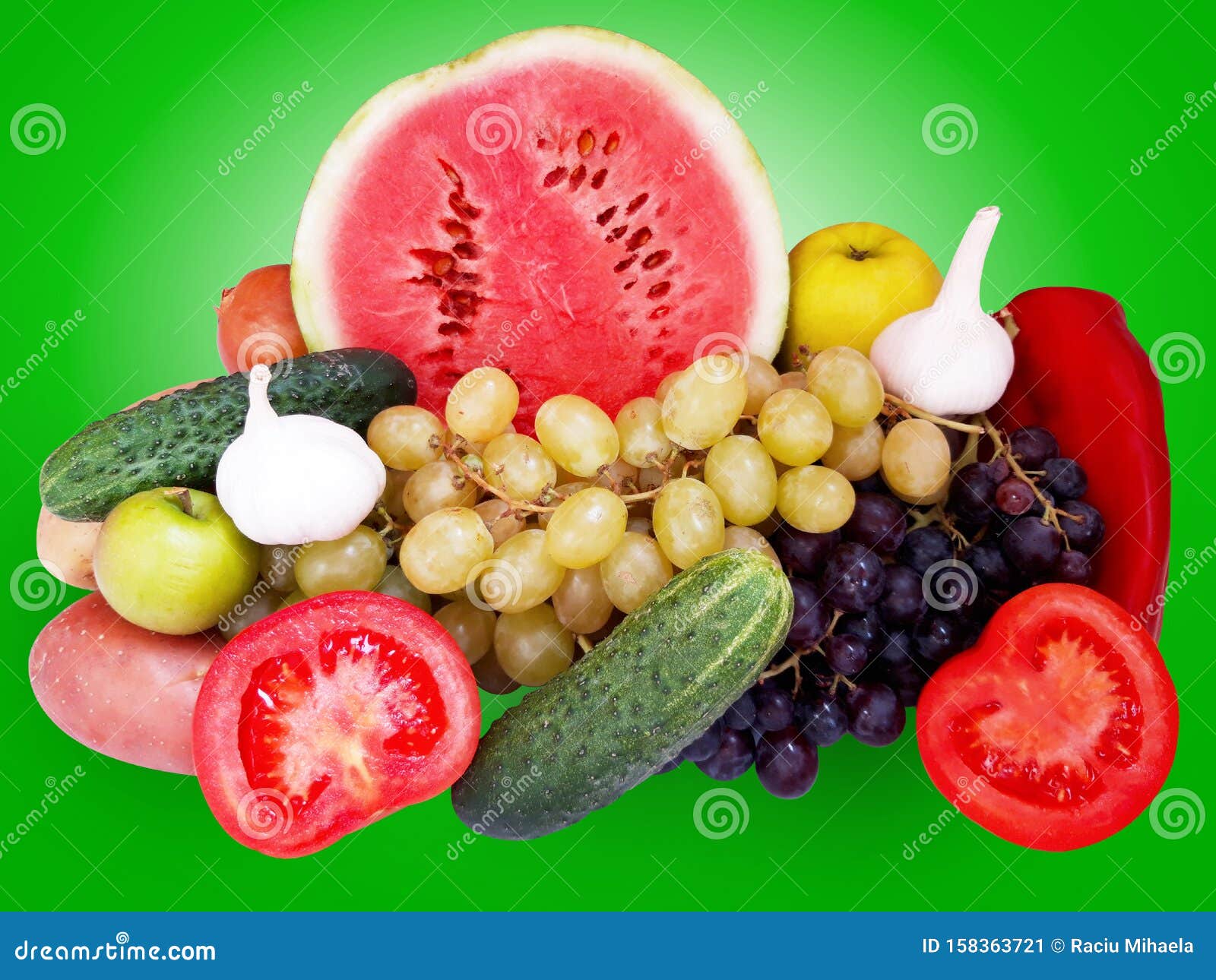 Assorted of Bio and Fresh Fruits and Vegetables Stock Image - Image of ...