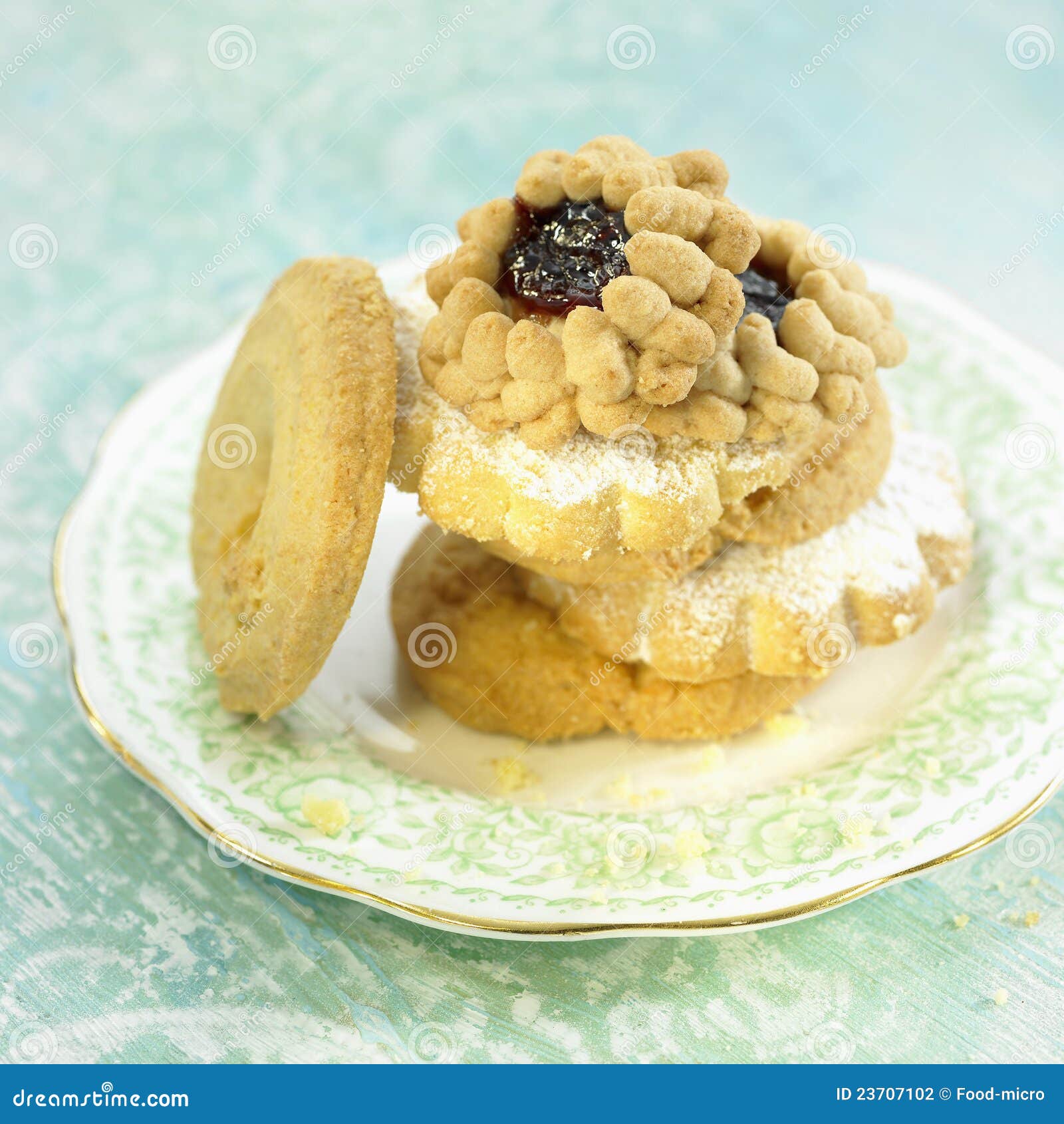 Assorted biscuits stock photo. Image of cookie, beige - 23707102