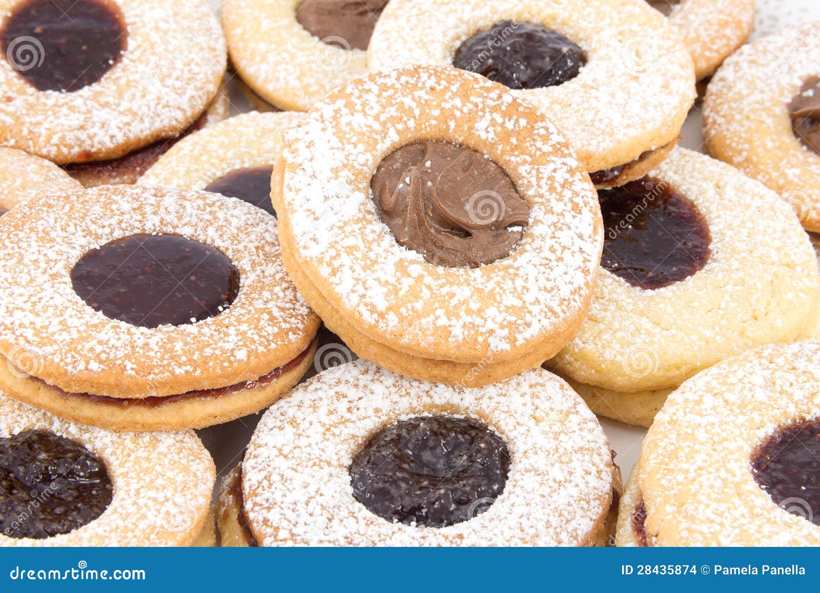 Assorted biscuits stock photo. Image of recipes, stuffed - 28435874