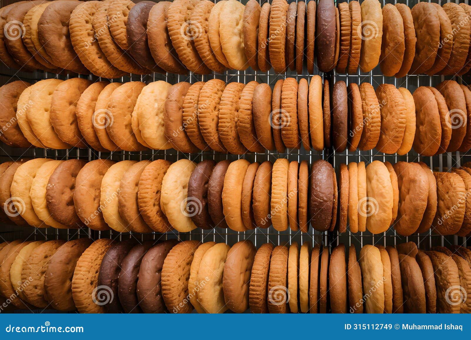 Assorted Biscuits, a Tempting Display of Crunchy Delights Stock ...