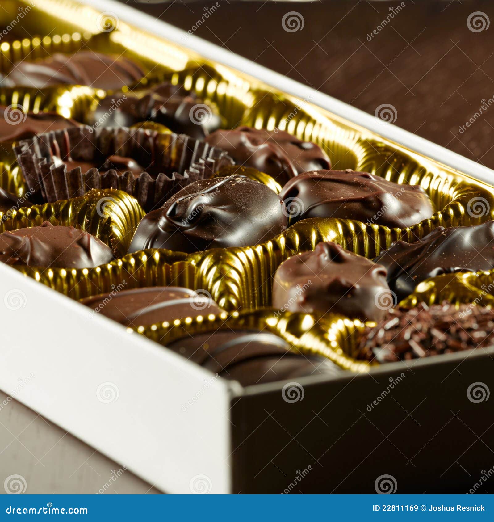 Assorted Box of Chocolates. Stock Image - Image of assortment, close ...