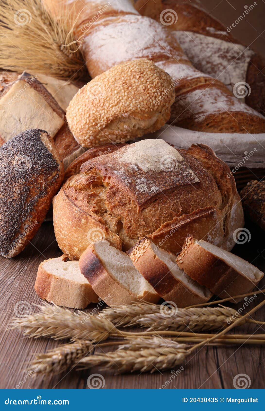Assorted of bread stock image. Image of healthy, dinner - 20430435
