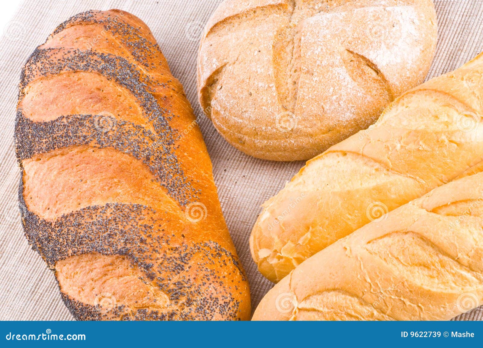 Assorted bread stock image. Image of isolated, diet, bread - 9622739