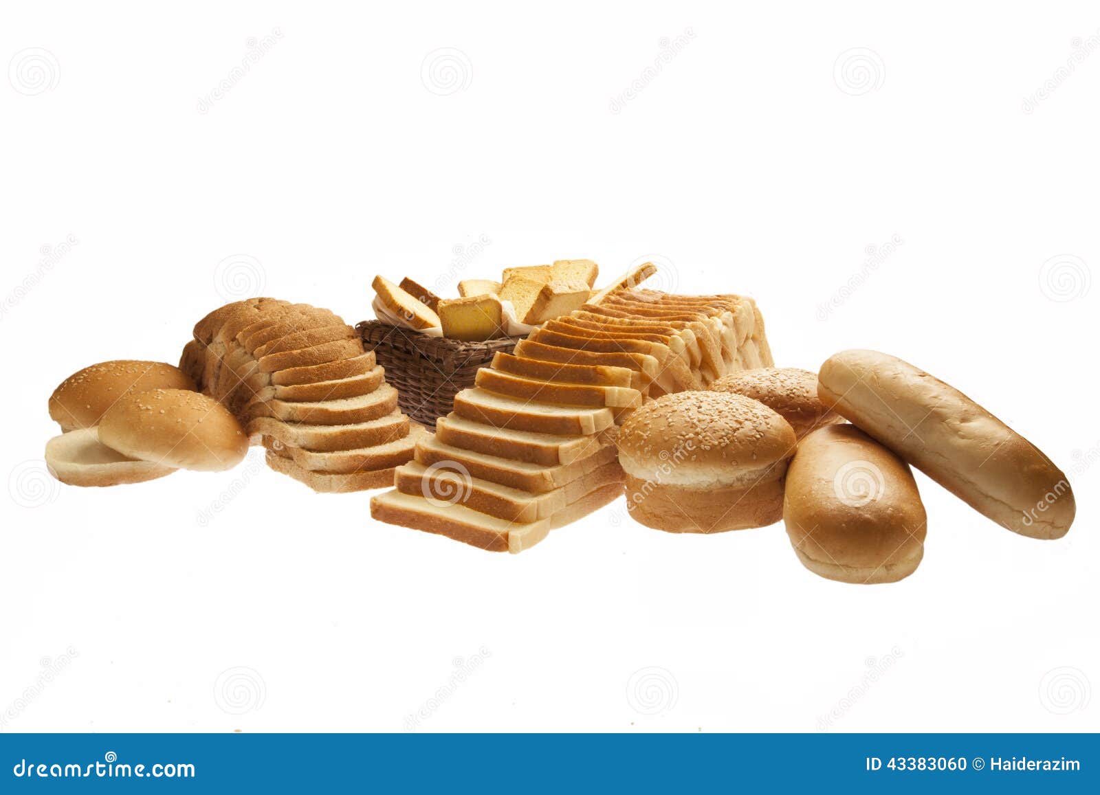 Assorted bread stock photo. Image of crisp, carbohydrate - 43383060