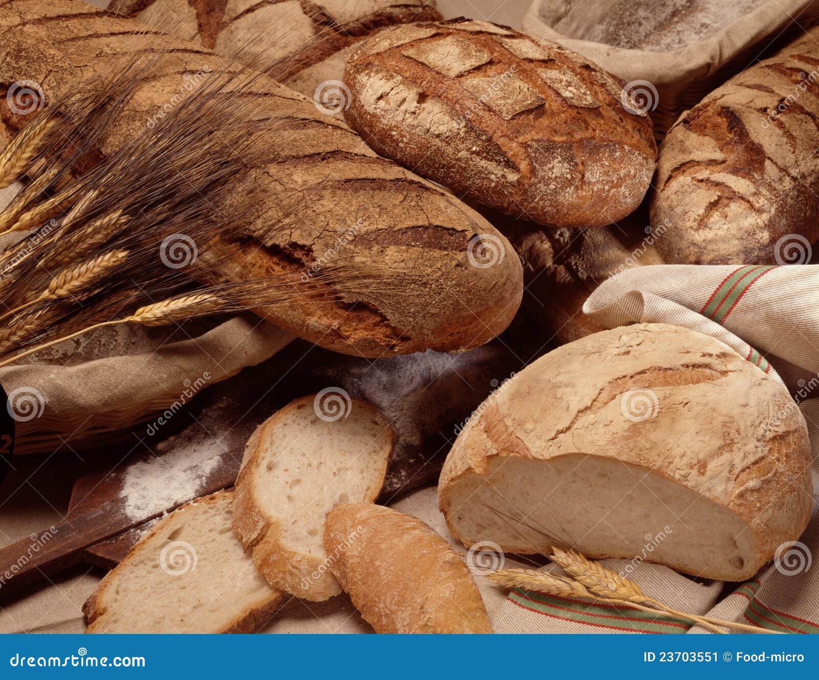 Assorted bread loaves stock image. Image of bakery, selection - 23703551
