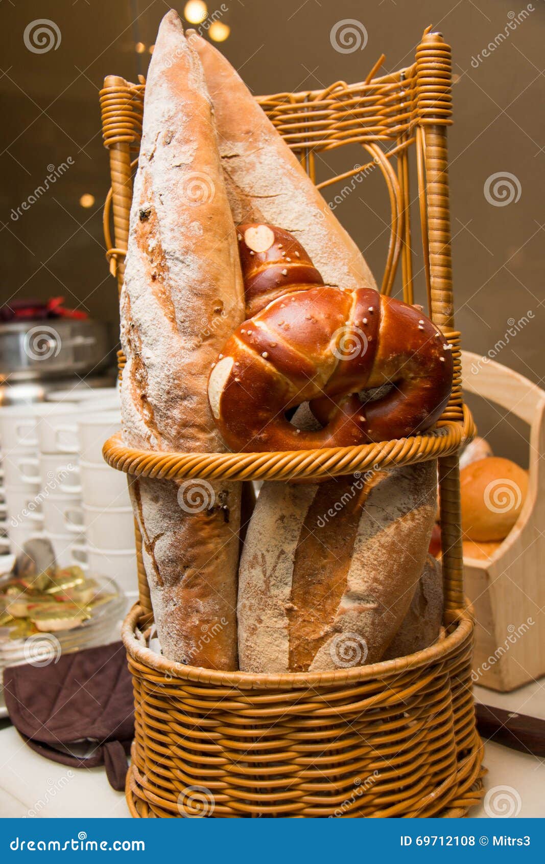 Assorted bread stock photo. Image of food, fresh, bakery - 69712108