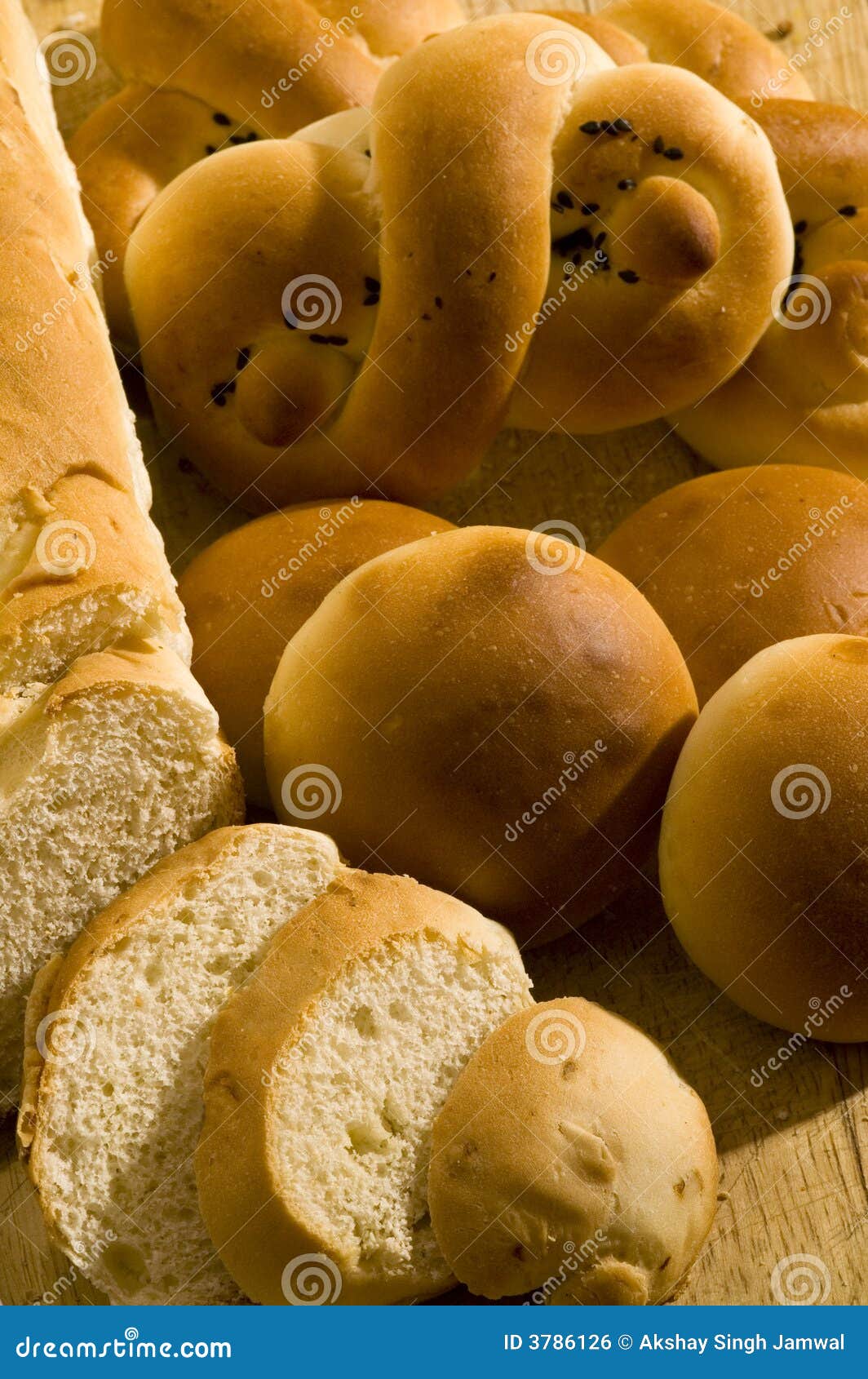 Assorted breads stock photo. Image of bakery, italian - 3786126