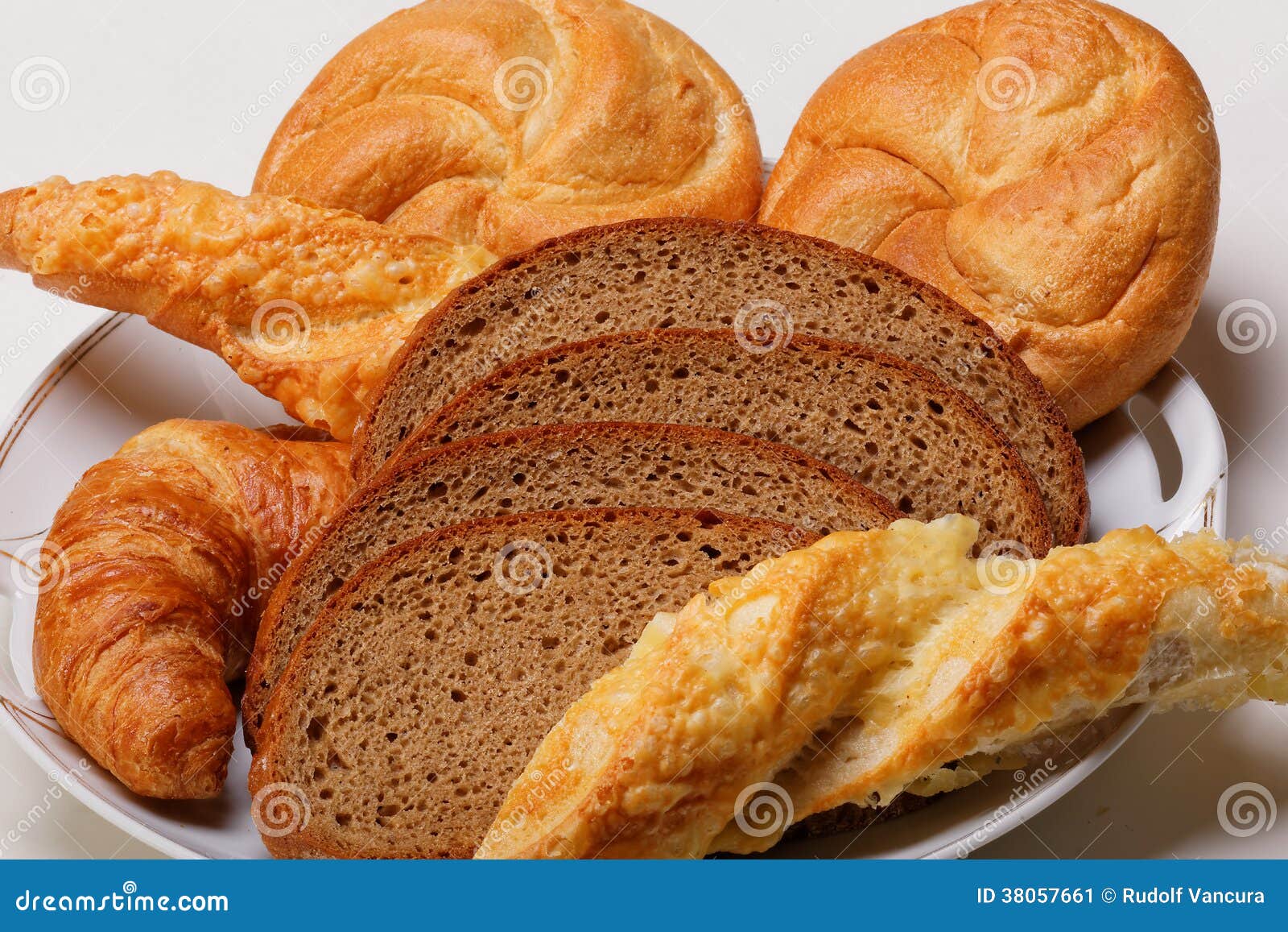 Assorted breads and rolls stock image. Image of croissant - 38057661