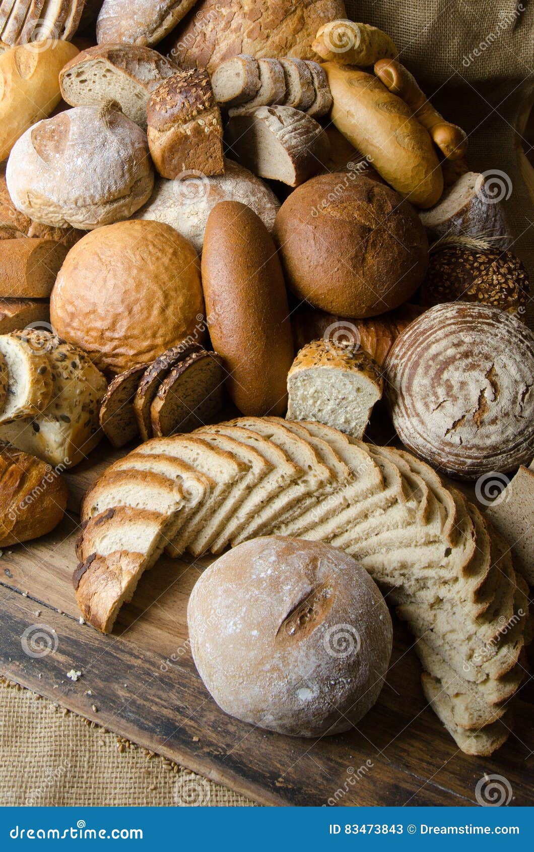 Assorted breads stock image. Image of rural, healthy - 83473843