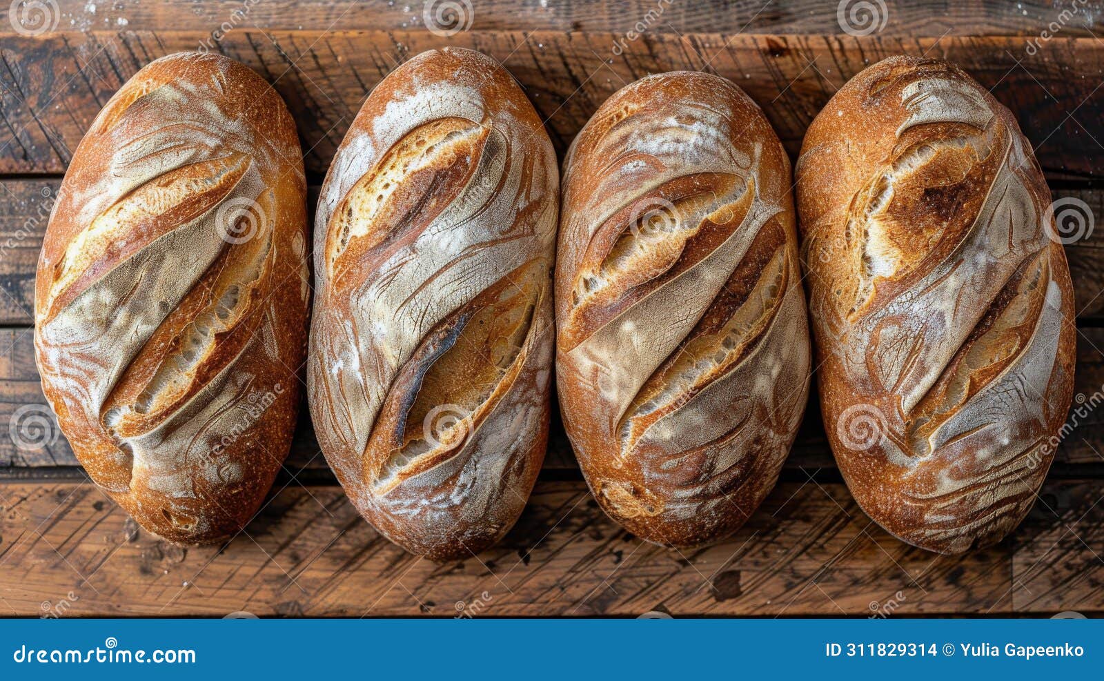 Assorted Breads on Table stock photo. Image of culinary - 311829314