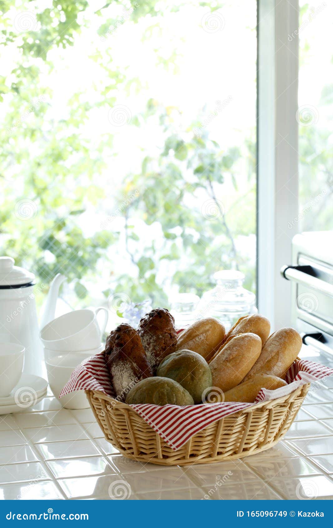 Assorted Buckets on the Windowsill Stock Image - Image of buckets ...
