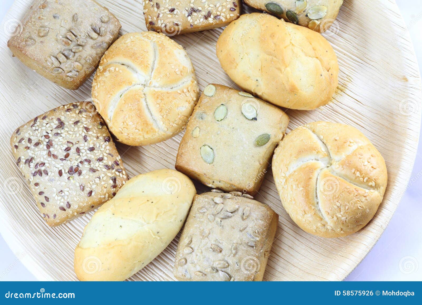 Assorted bun roll stock photo. Image of brown, delicacy - 58575926