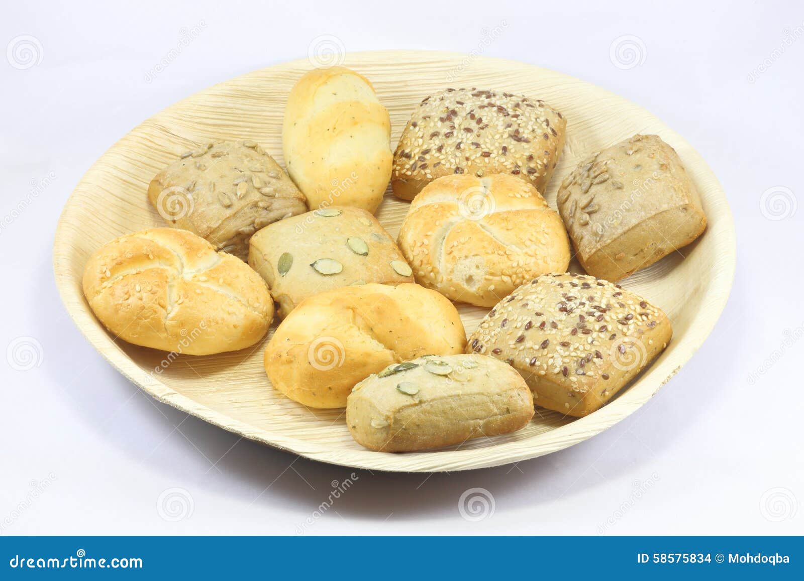 Assorted bun roll stock photo. Image of heart, grain - 58575834