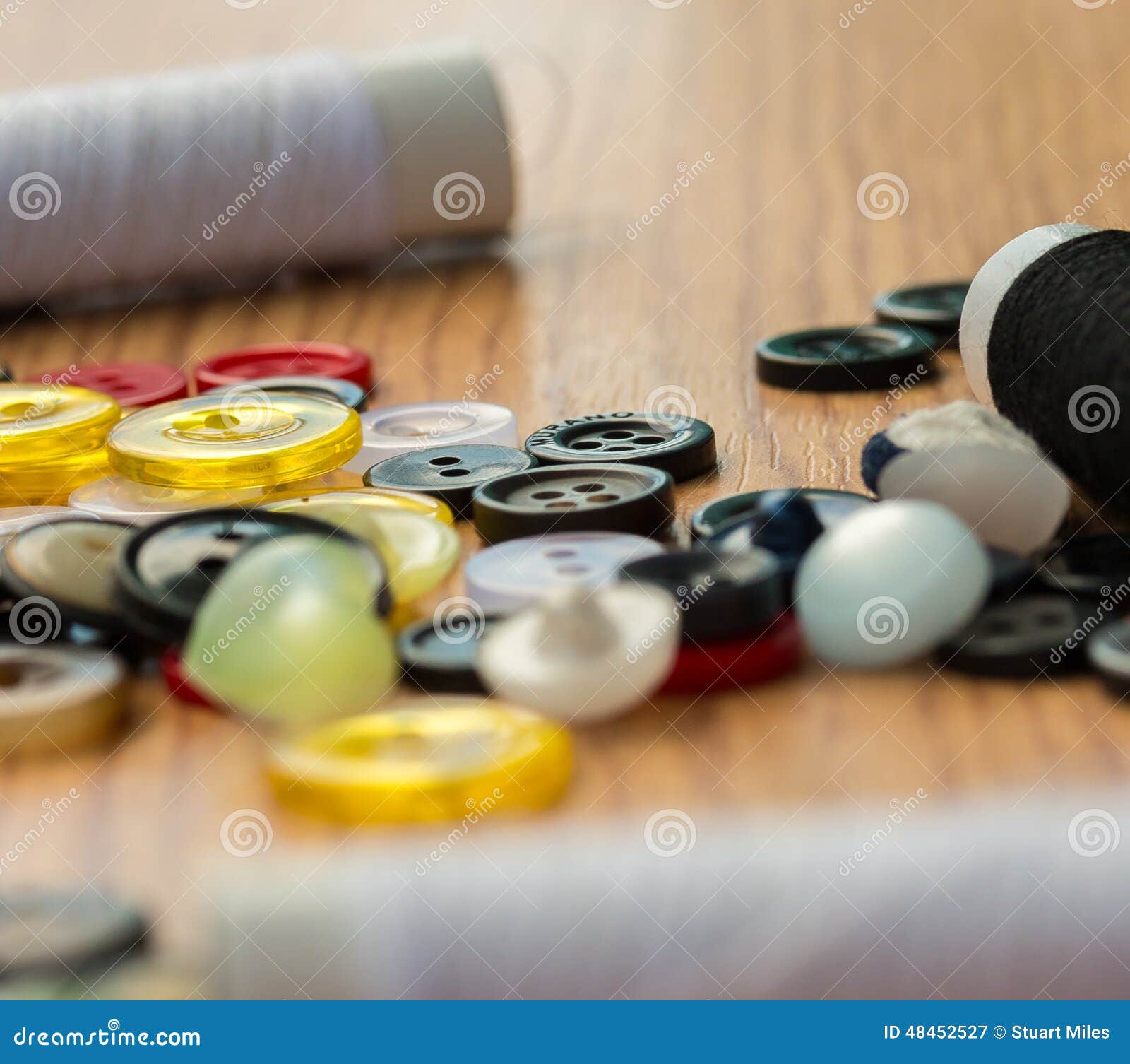 Assorted Buttons Represents Mixed Various and Fasten Stock Image ...