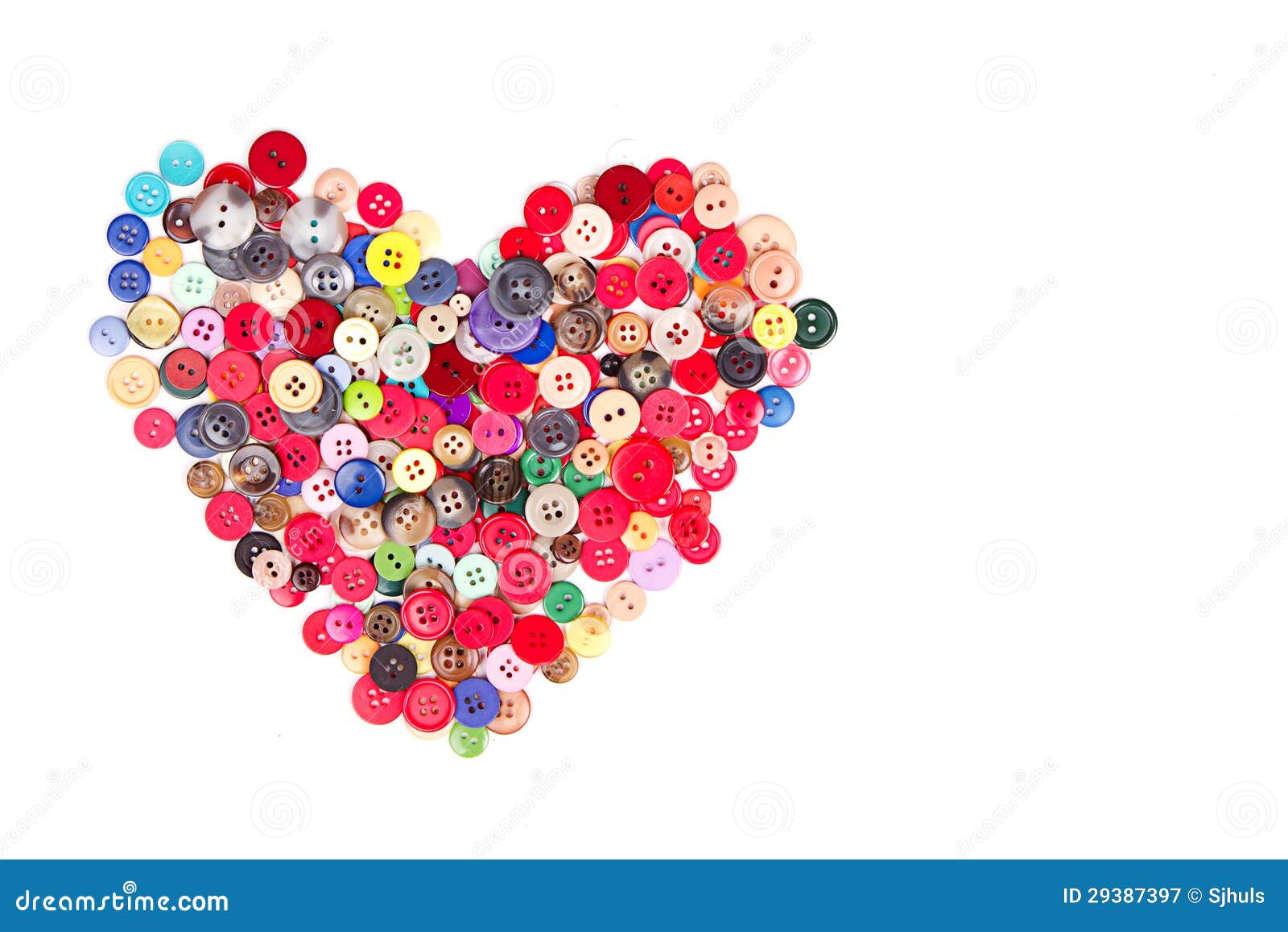 Assorted Buttons in Shape of Heart Stock Image - Image of gift, icon ...