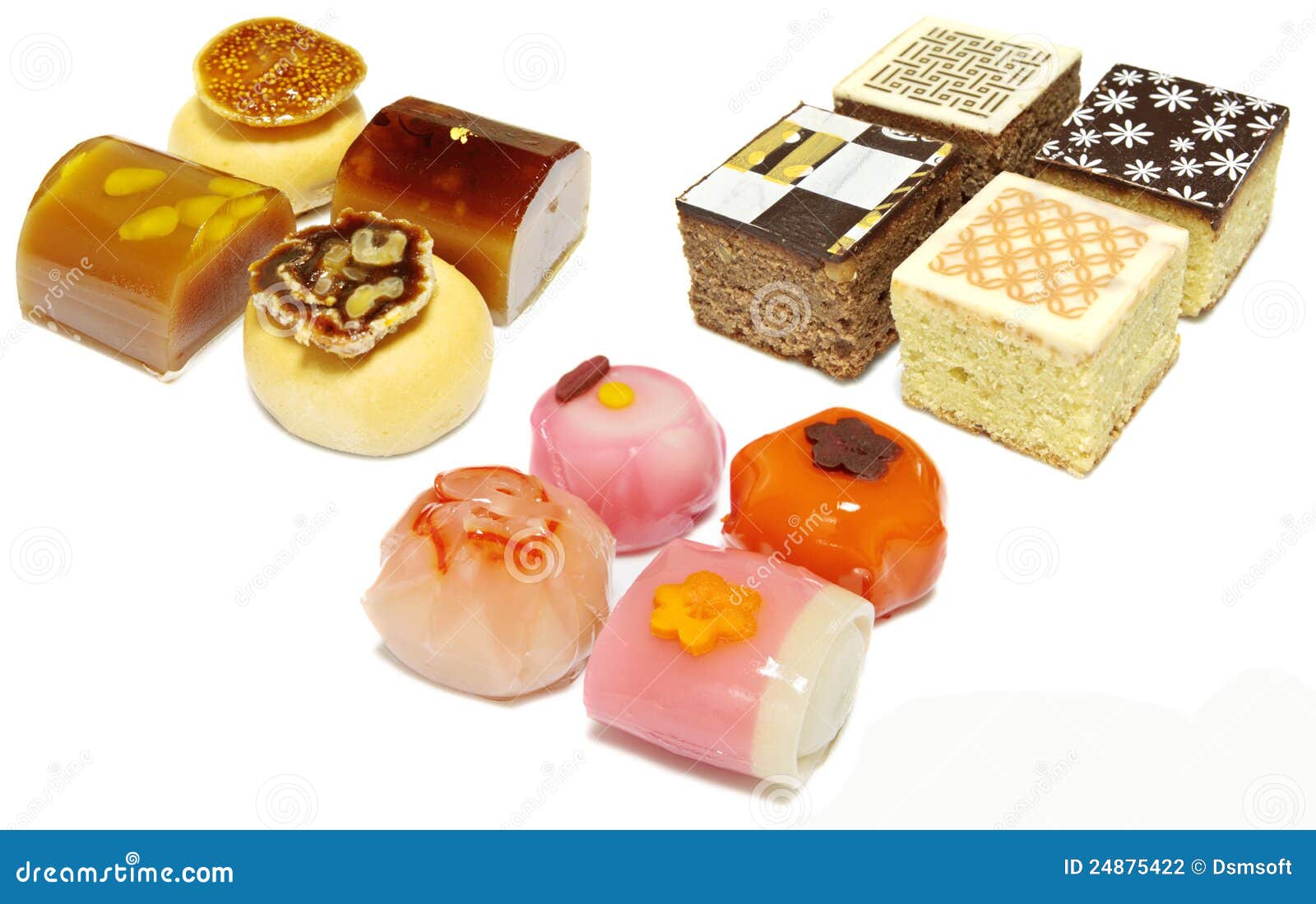 Assorted cakes stock photo. Image of cookies, candy, closeup - 24875422