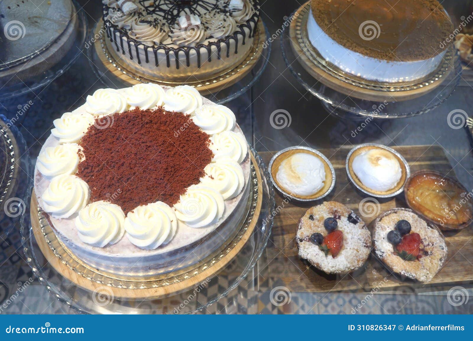 Assorted Cakes and Pastries in a Bakery Stock Image - Image of sweet ...