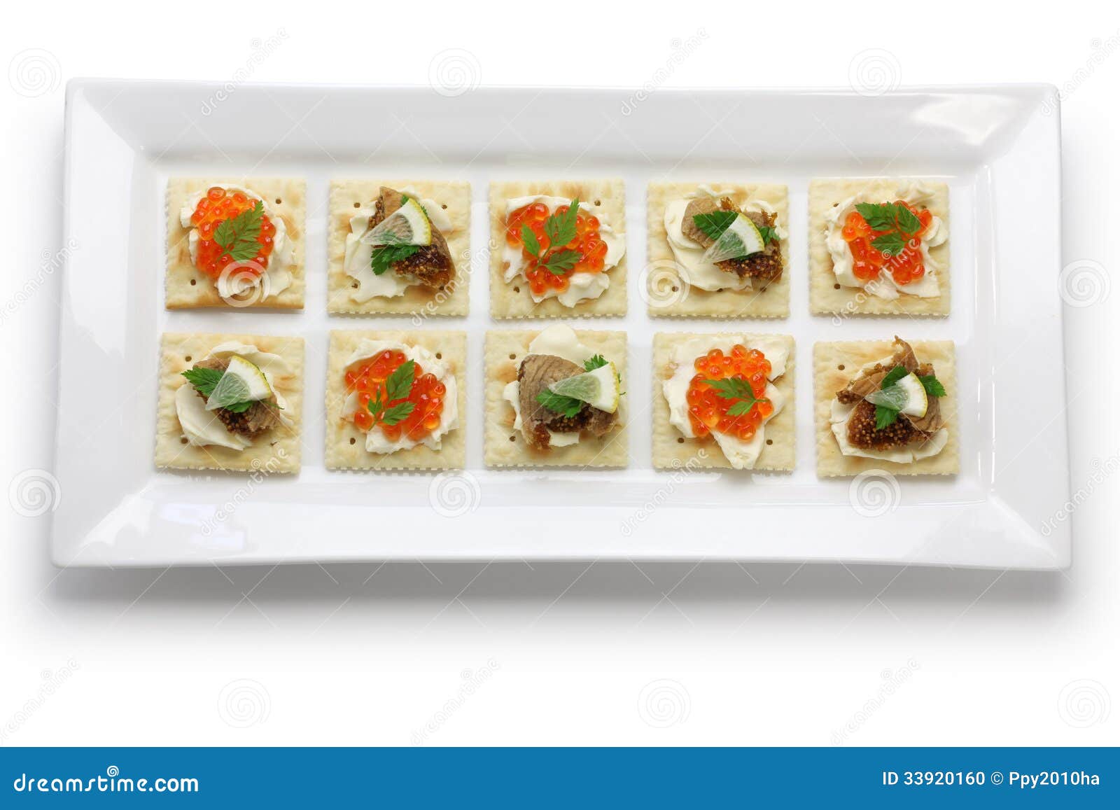Assorted canape stock photo. Image of food, celebration - 33920160