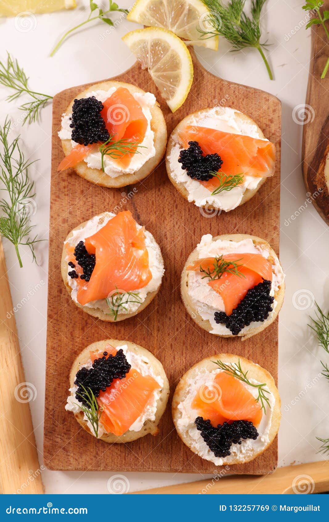 Assorted canape and toast stock image. Image of fresh - 132257769