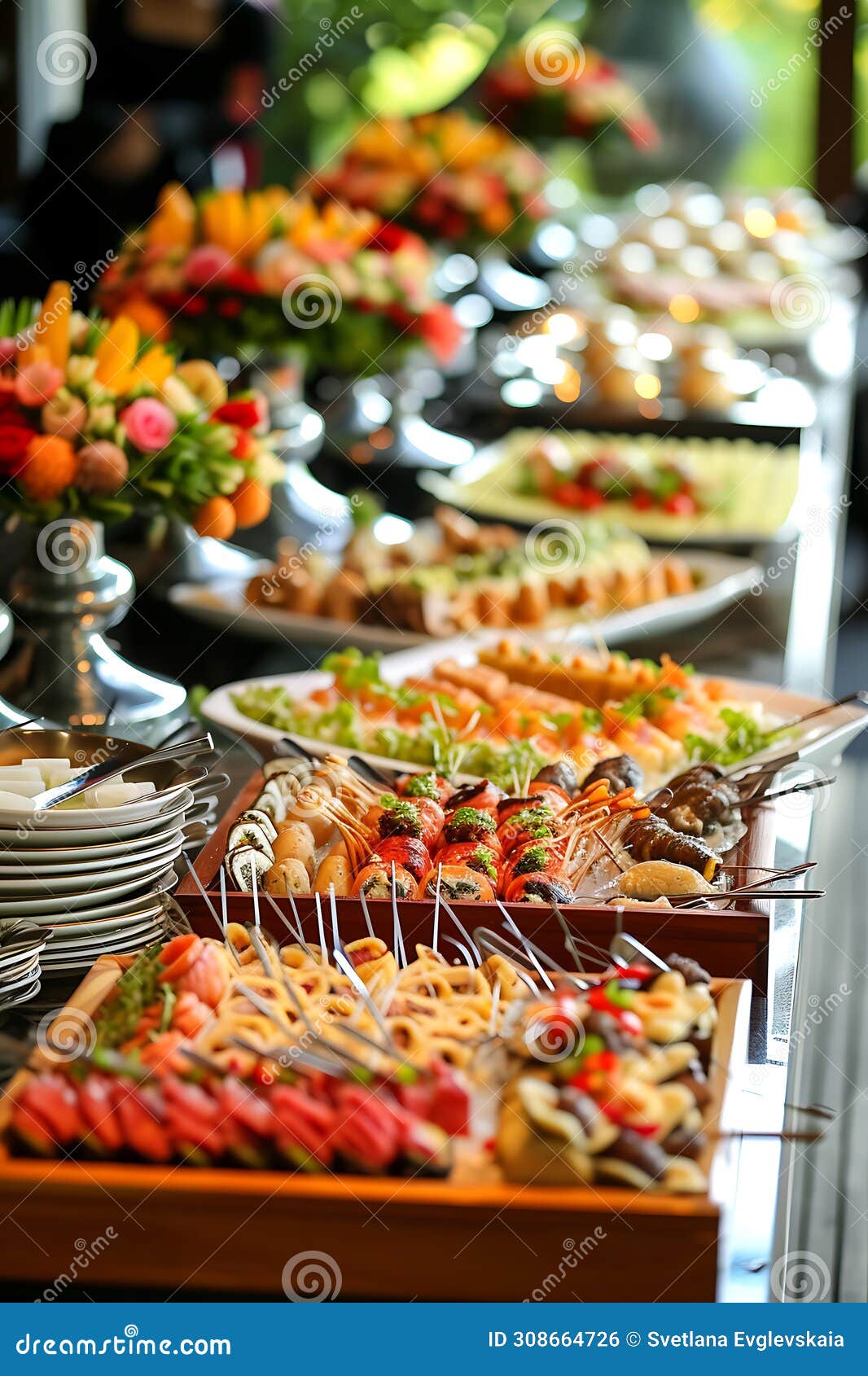 Assorted Canapes Selection On Glass Tray Stock Photography ...