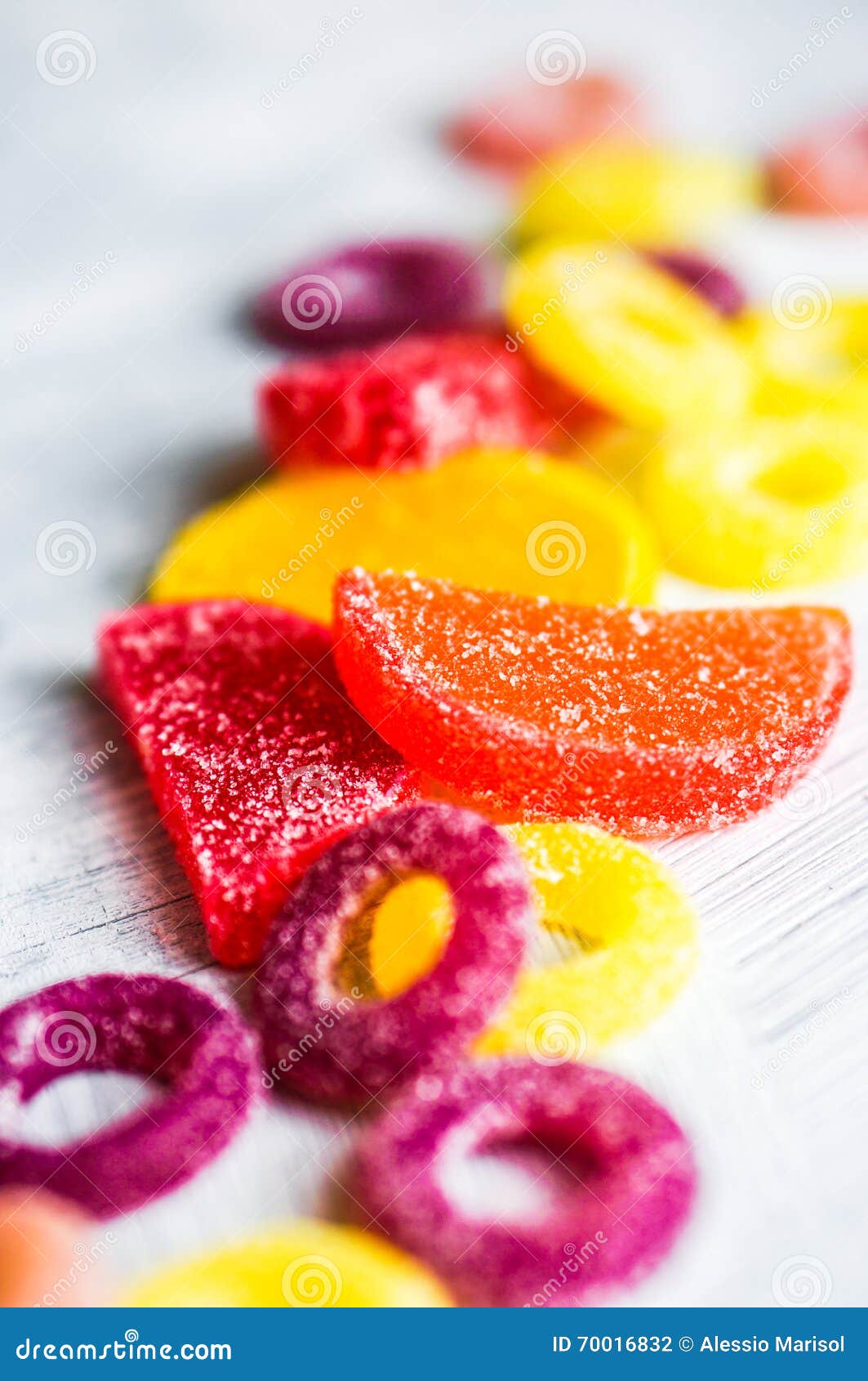 Assorted Candies on White Background Stock Photo - Image of jelly ...