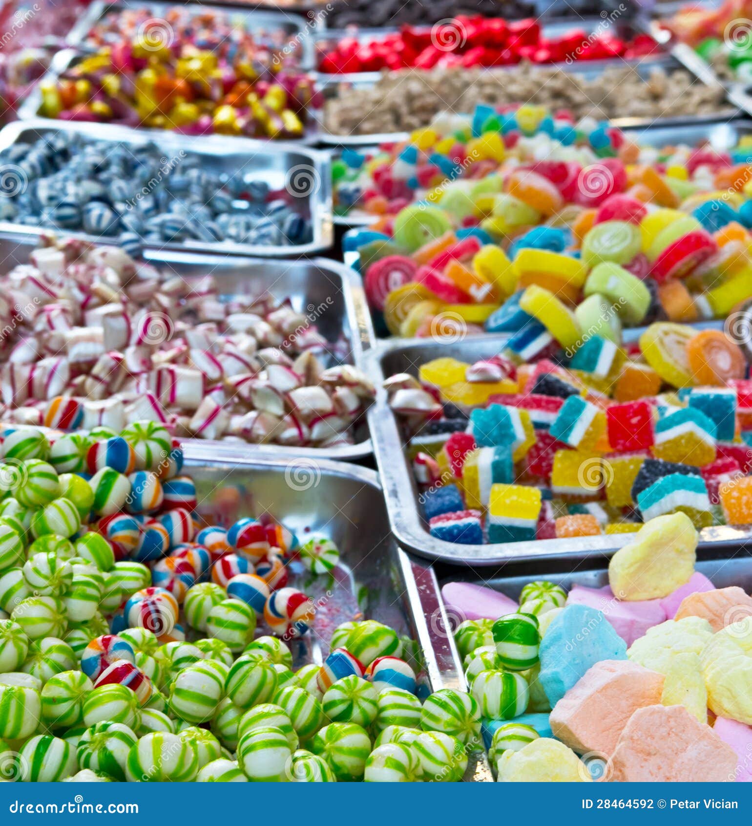 Assorted Candy Colorful Bonbon in a Christmas Market Stock Photo ...