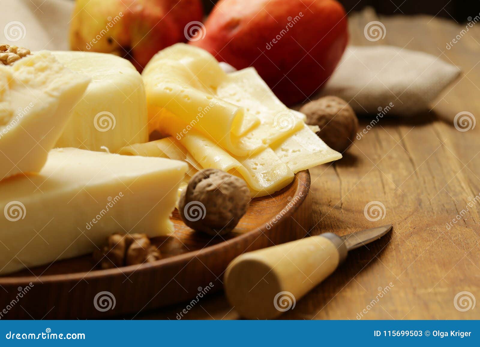 Assorted cheese board stock image. Image of gorgonzola - 115699503