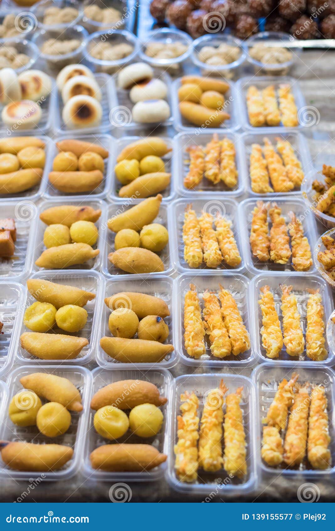 Assorted Chinese Snacks on a Table Stock Image - Image of dumpling ...