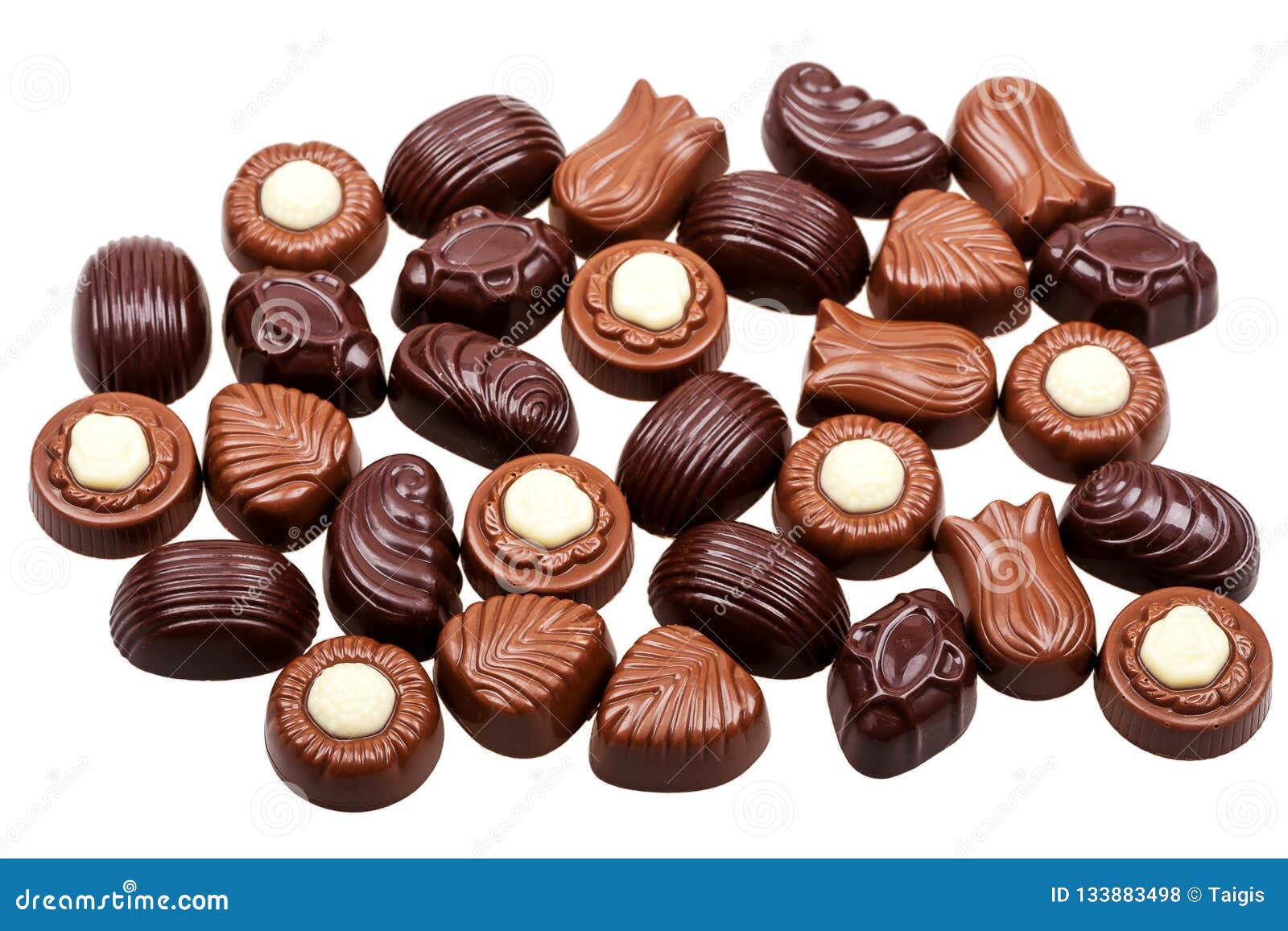 Assorted chocolate candies stock photo. Image of gift - 133883498